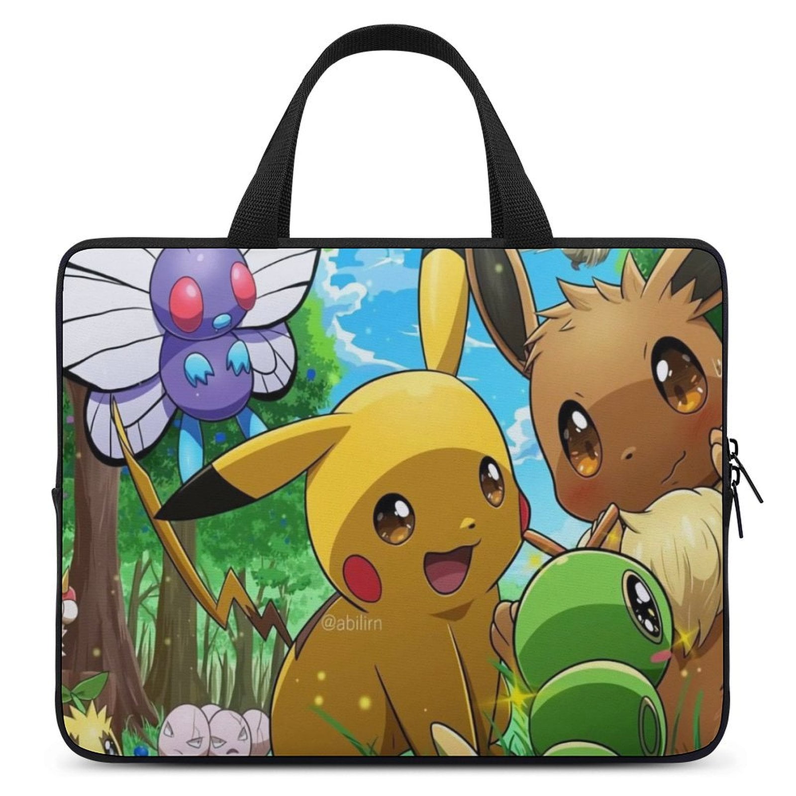 Pokémon Pikachu Eevee Caterpillar 13 Inch Laptop Bag,Expandable ...