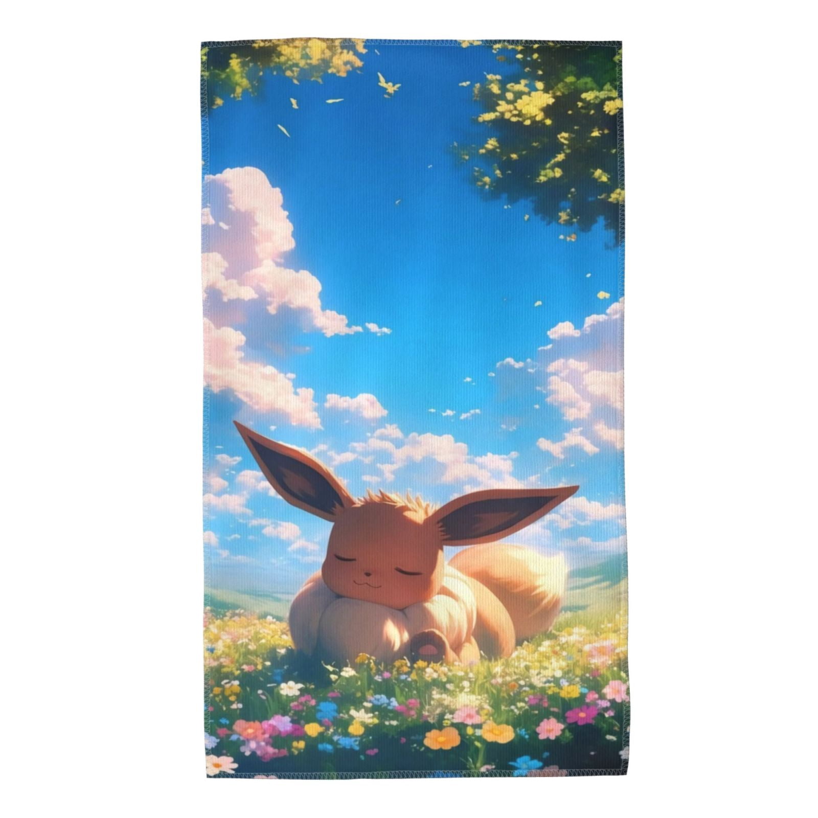 Pokémon - Pikachu Eevee Evolutions Kitchen Towel,100% Cotton,Reusable ...