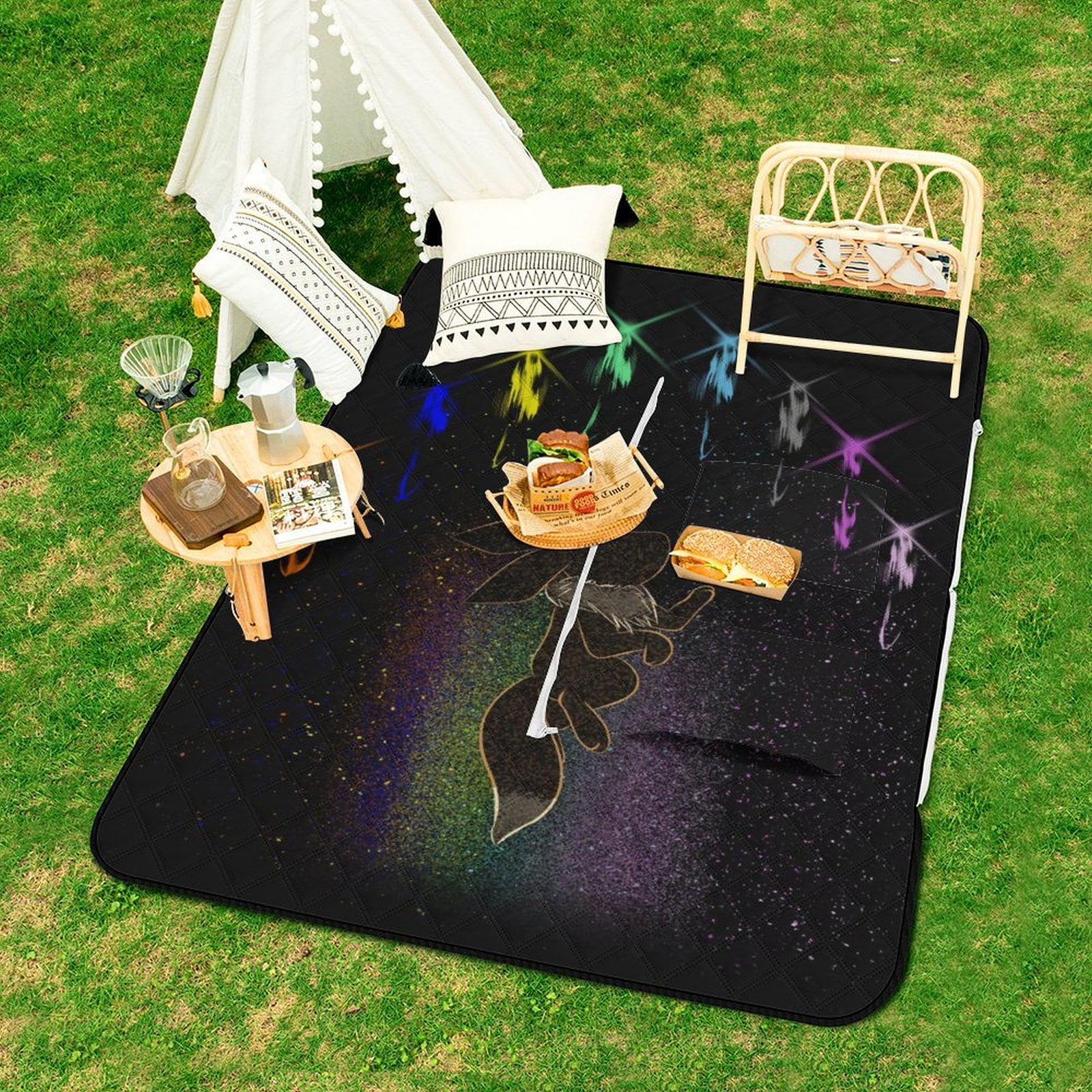 Pokémon-Pikachu Eevee Evolutions Picnic Blankets 59"x39" Extra Large ...