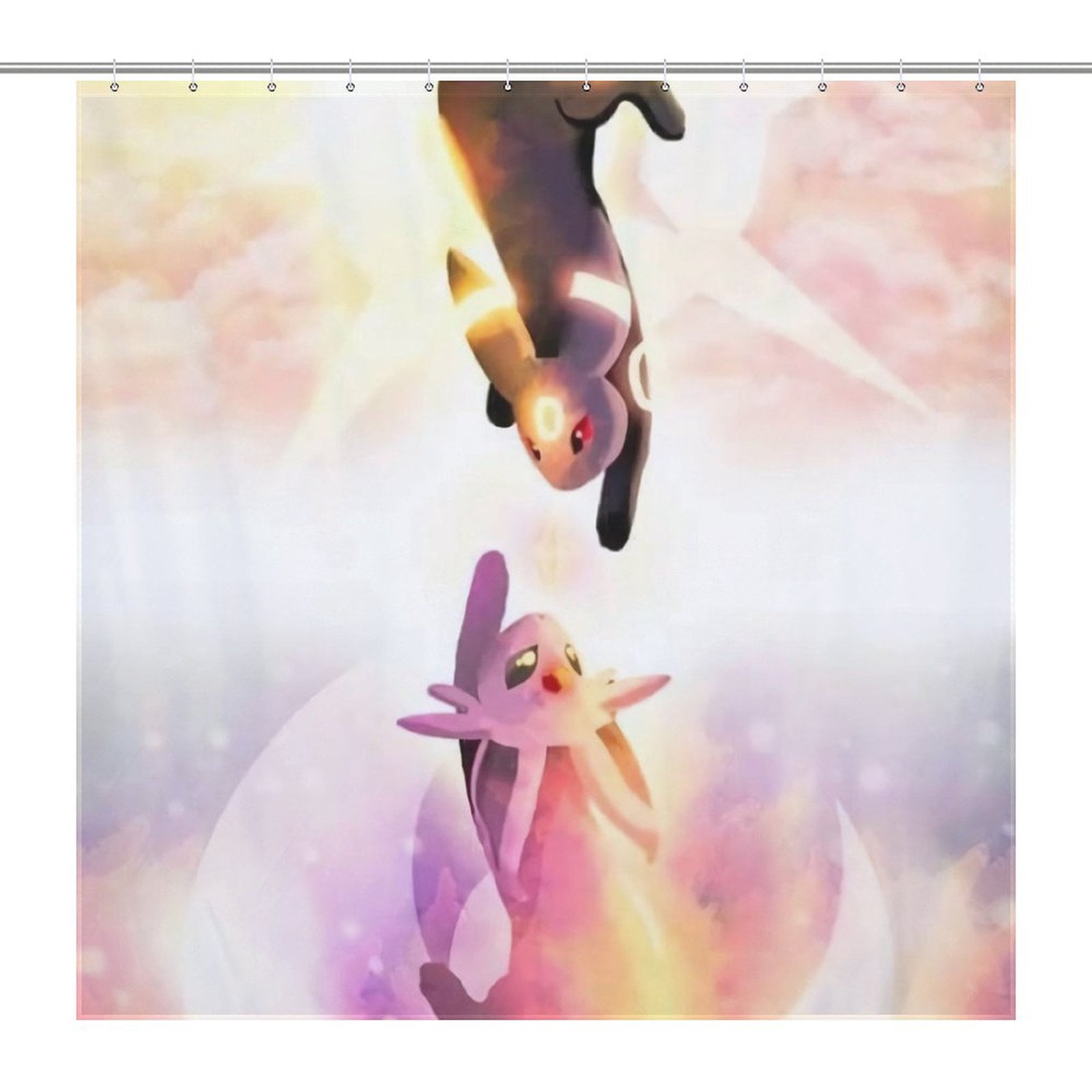 Pokémon-Pikachu Eevee Evolutions Shower Curtain,Shower Curtain Liner ...