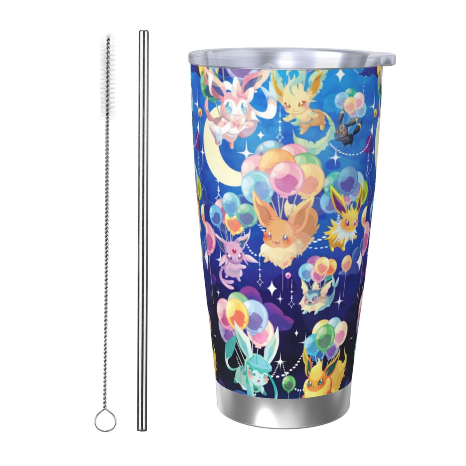 Pokémon Pikachu Eevee Evolutions. Water Bottle,Insulated Travel Coffee ...