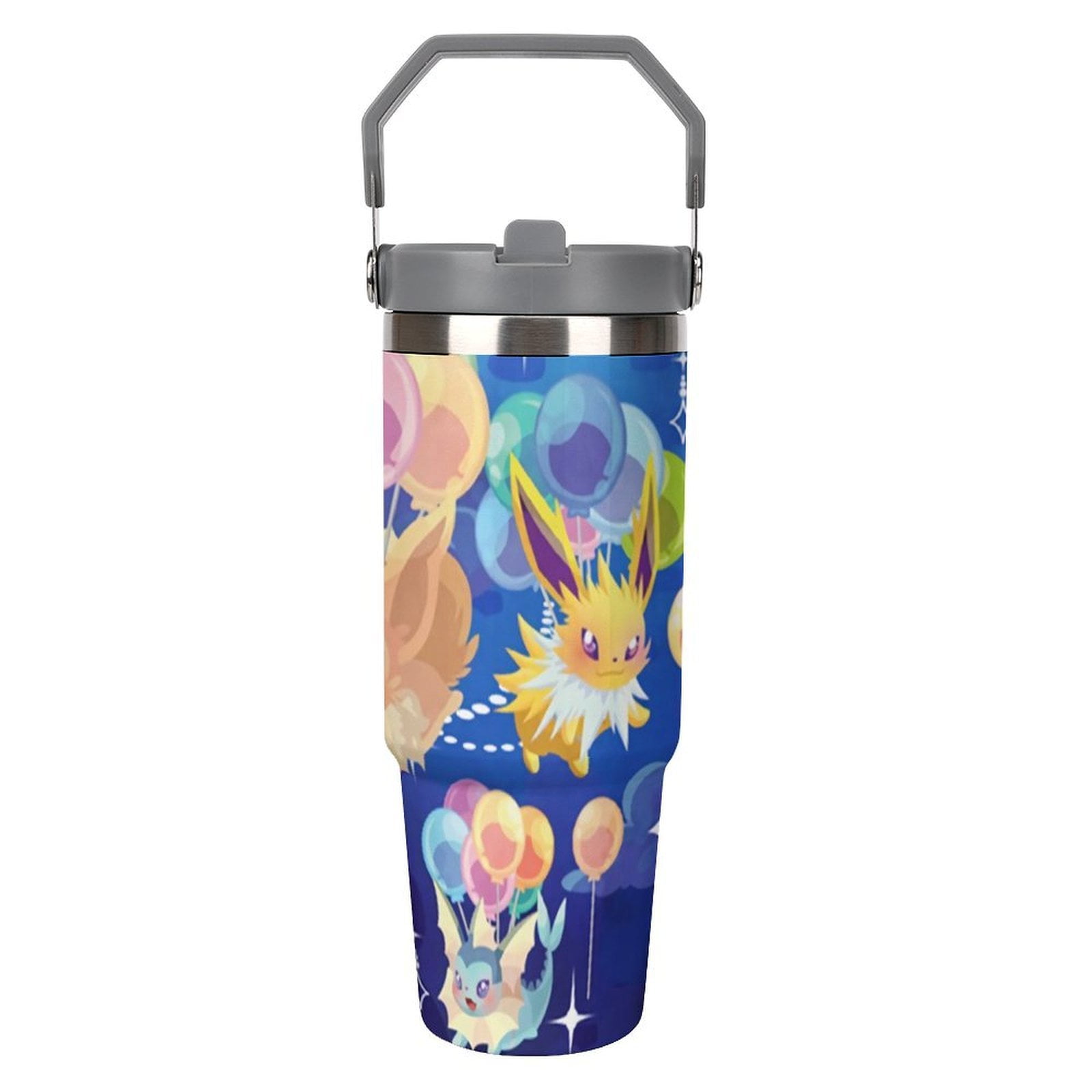 Pokémon Pikachu Eevee Evolutions554. Stainless Steel Tumbler Car Cup 30 ...