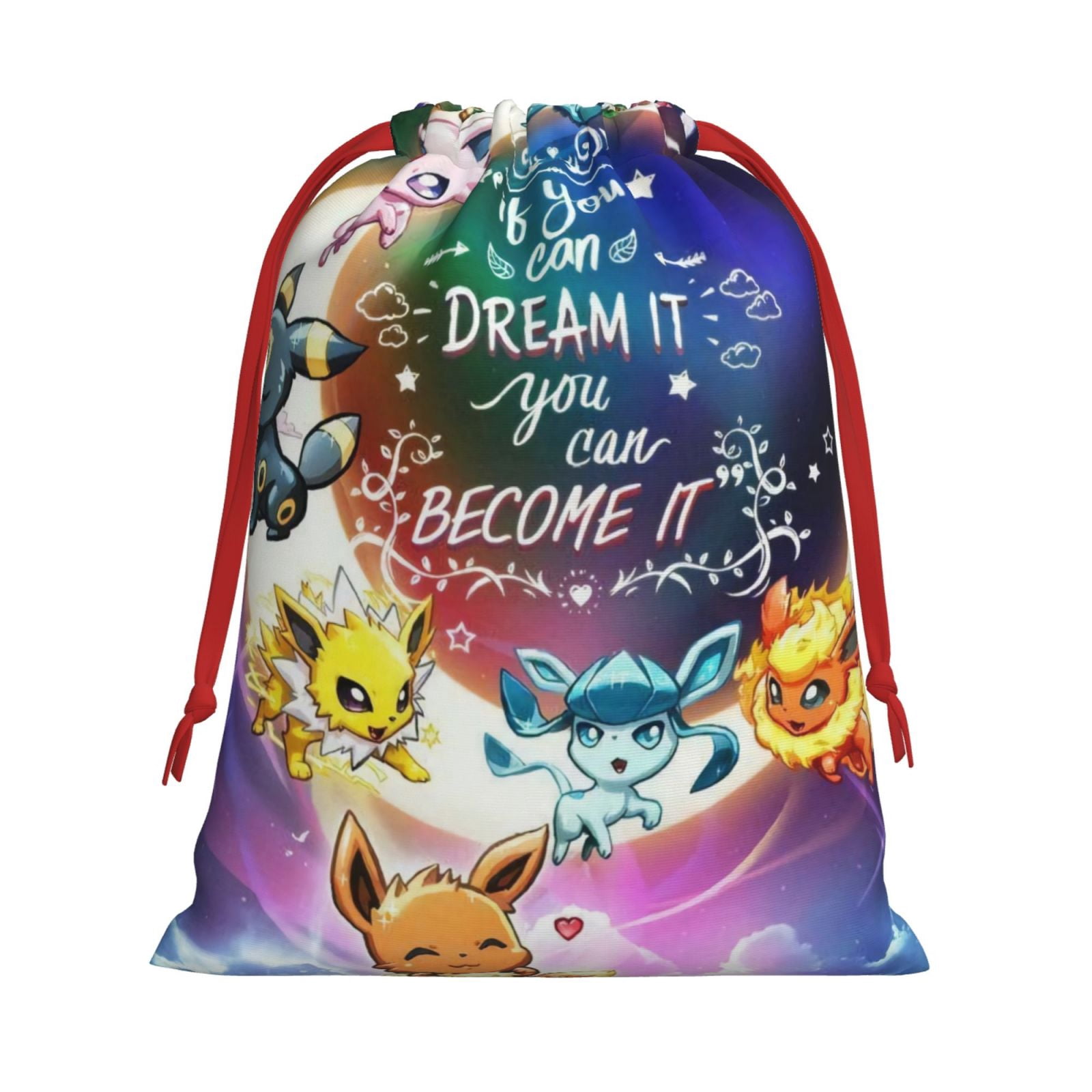 Pokémon Pikachu Eevee Evolutions698 Drawstring Bag For Kids Adults ...