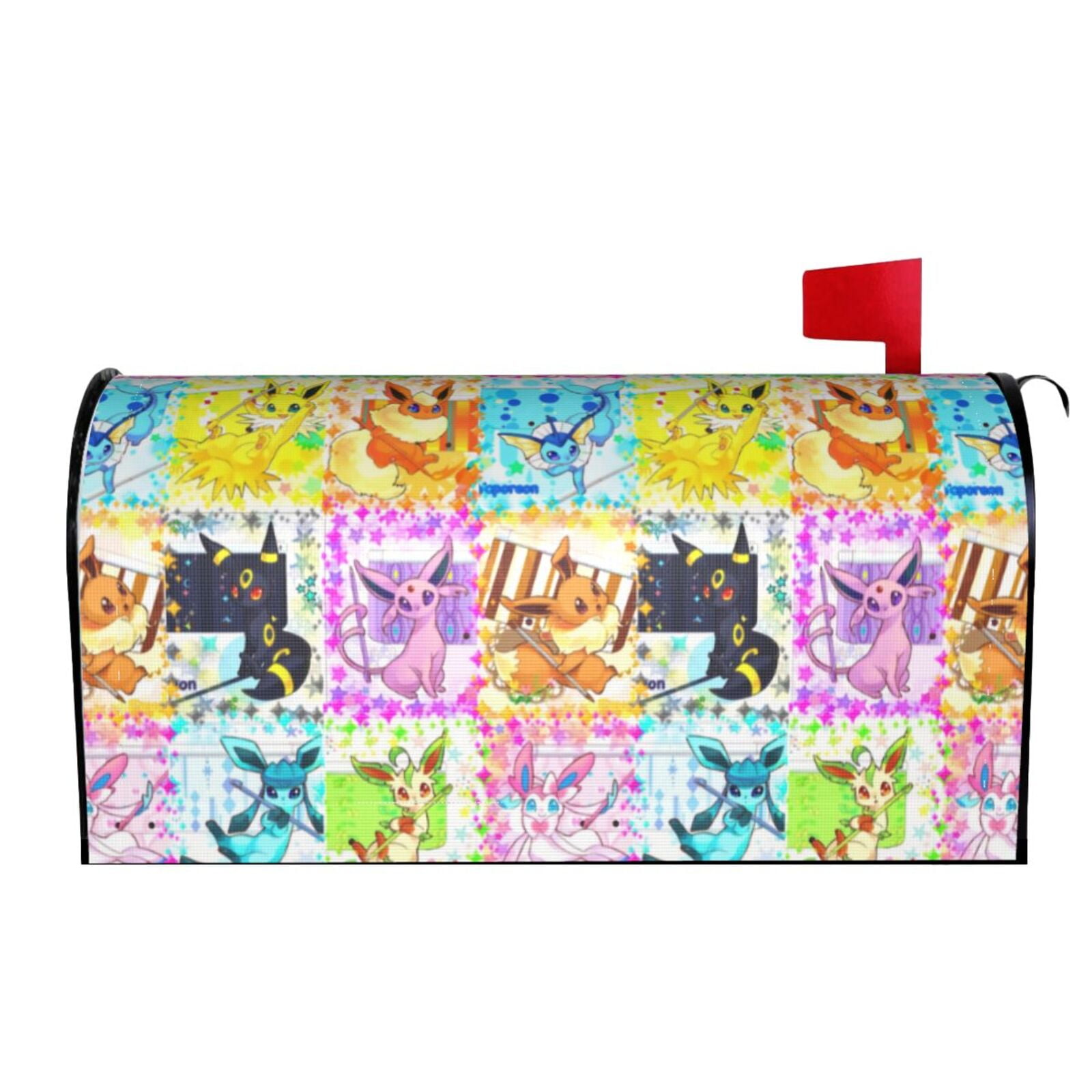 Pokémon Pikachu Eevee Evolutions874 Cartoon Character Mailbox Cover ...