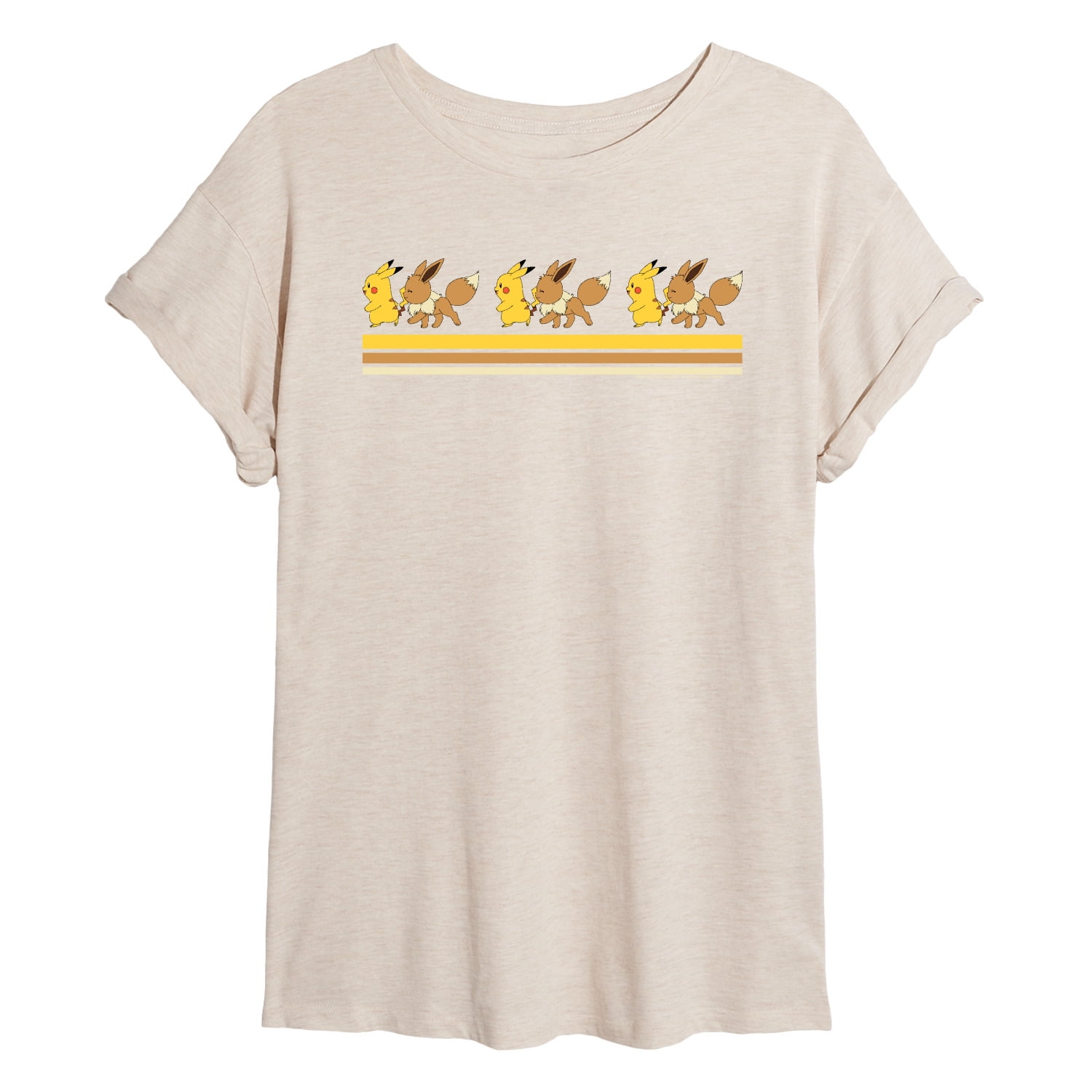 Pokémon - Pikachu Eevee Retro - Juniors Muscle T-Shirt - Walmart.com