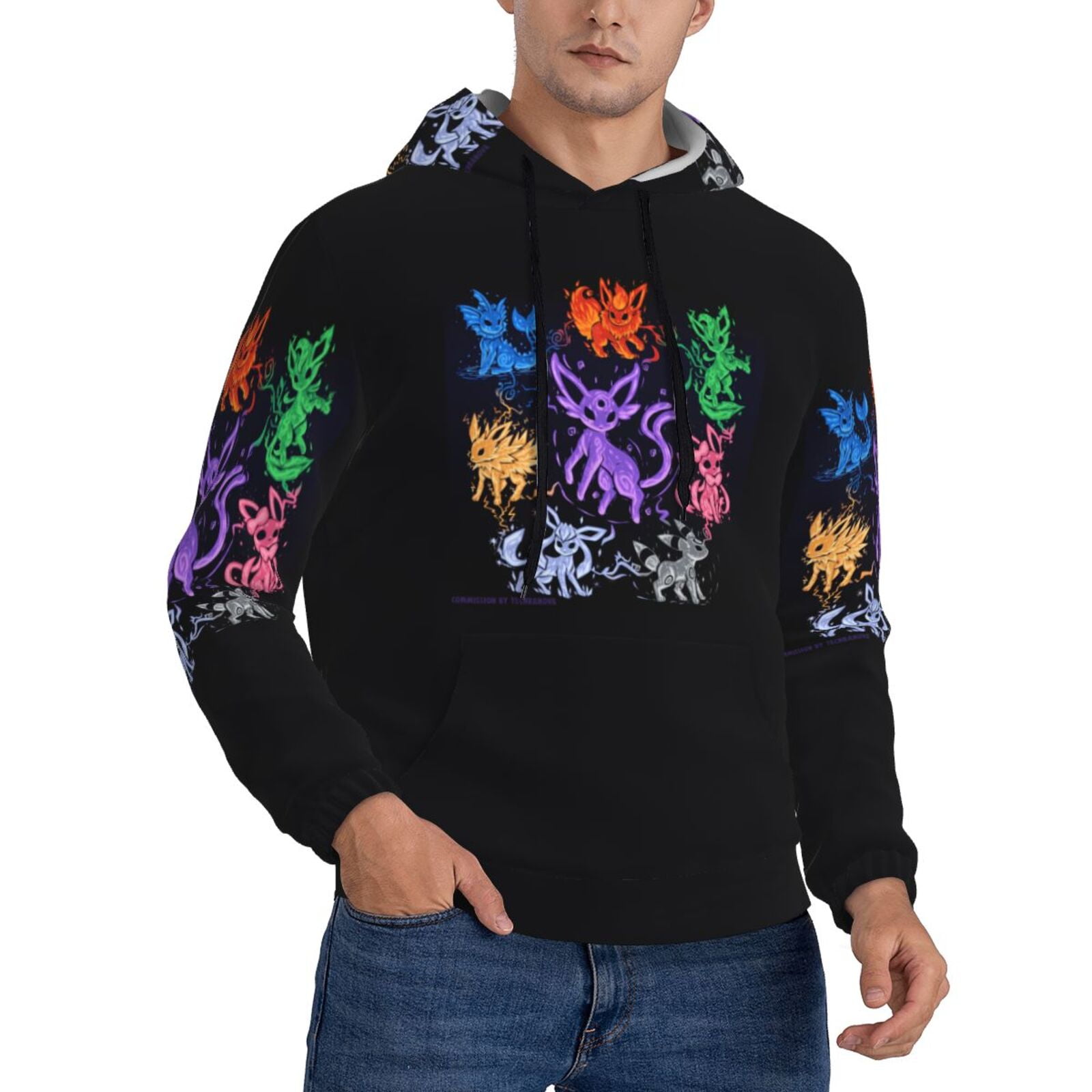 Pokémon Pikachu Eevee evolutions001 Sweatshirts Hoodie 3D Print Hoodie ...