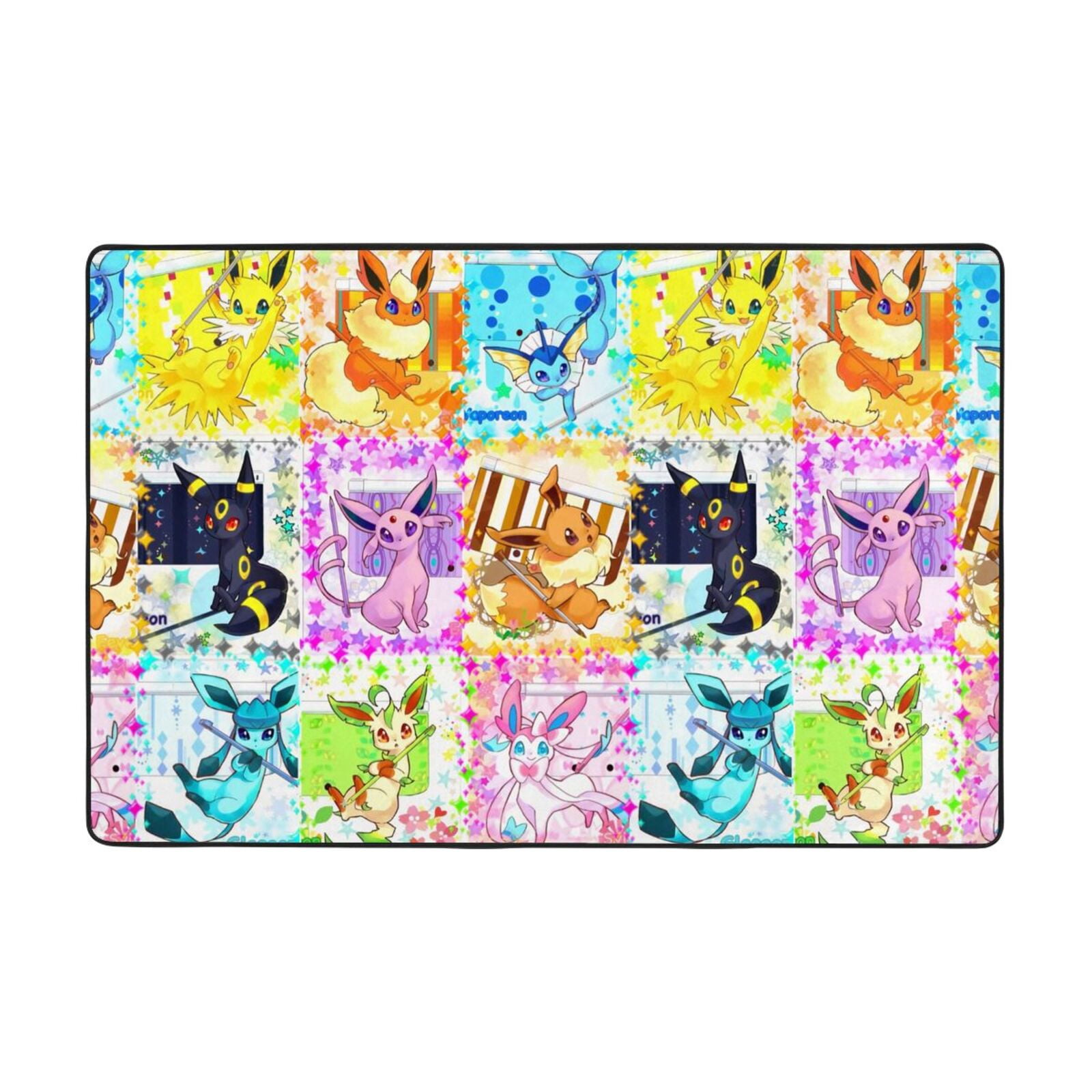 Pokémon Pikachu Eevee evolutions874 Gamer Rug Room Non-Slip Gaming Rug ...