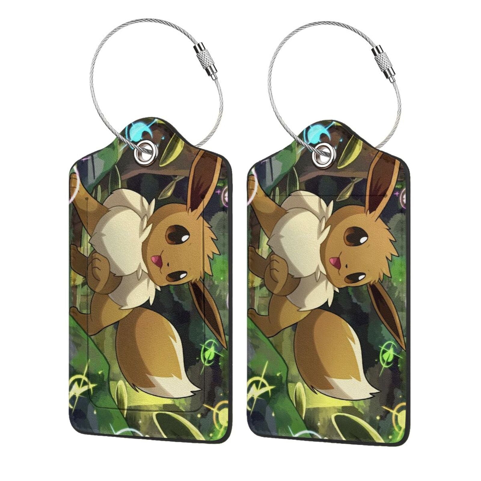 Pokémon Pikachu Eevee003 Luggage Tags for Suitcases Travel ID ...