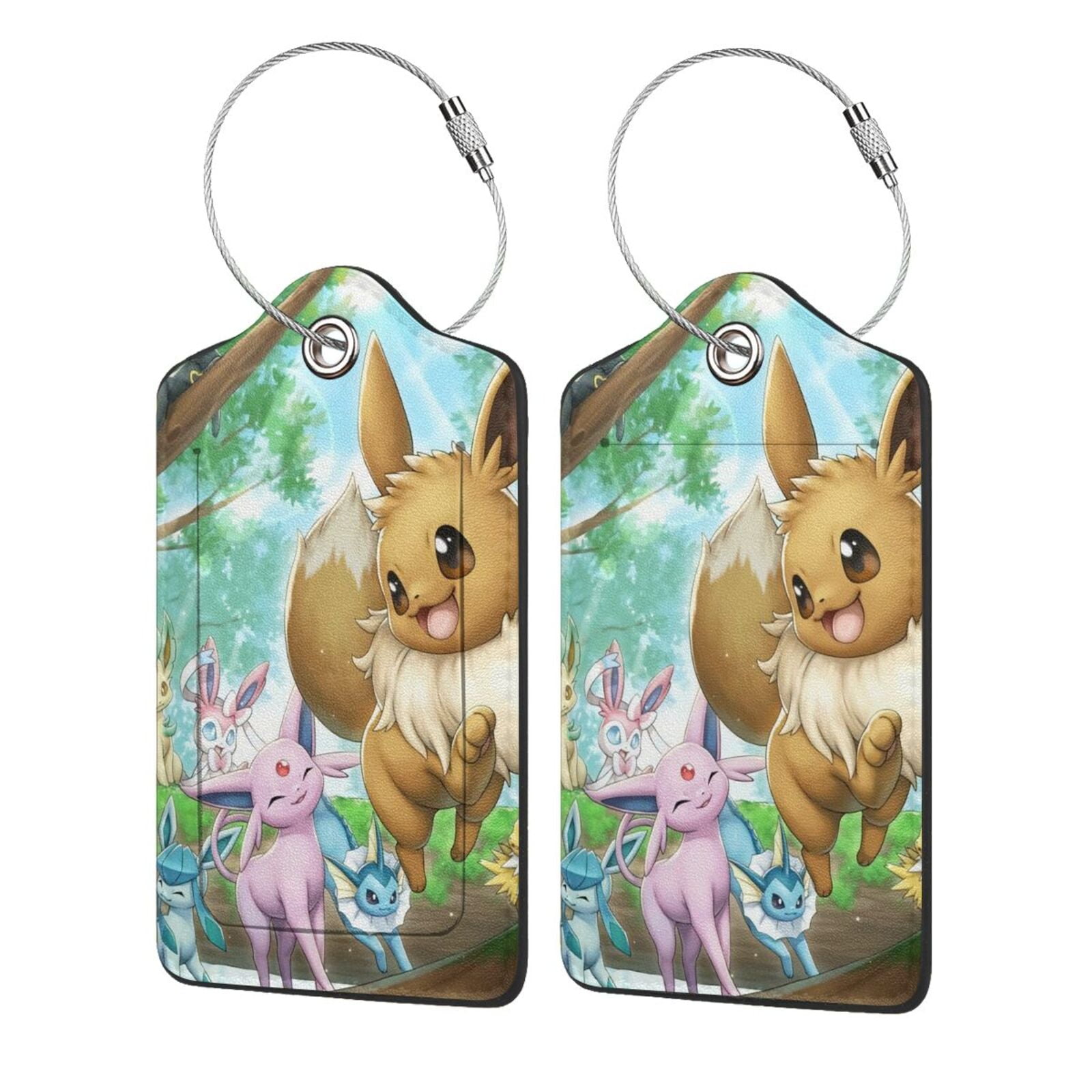 Pokémon Pikachu Eevee876 Luggage Tags for Suitcases Travel ID ...