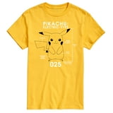Pokémon - Pikachu Electric-Type - Men's Short Sleeve Graphic T-Shirt ...