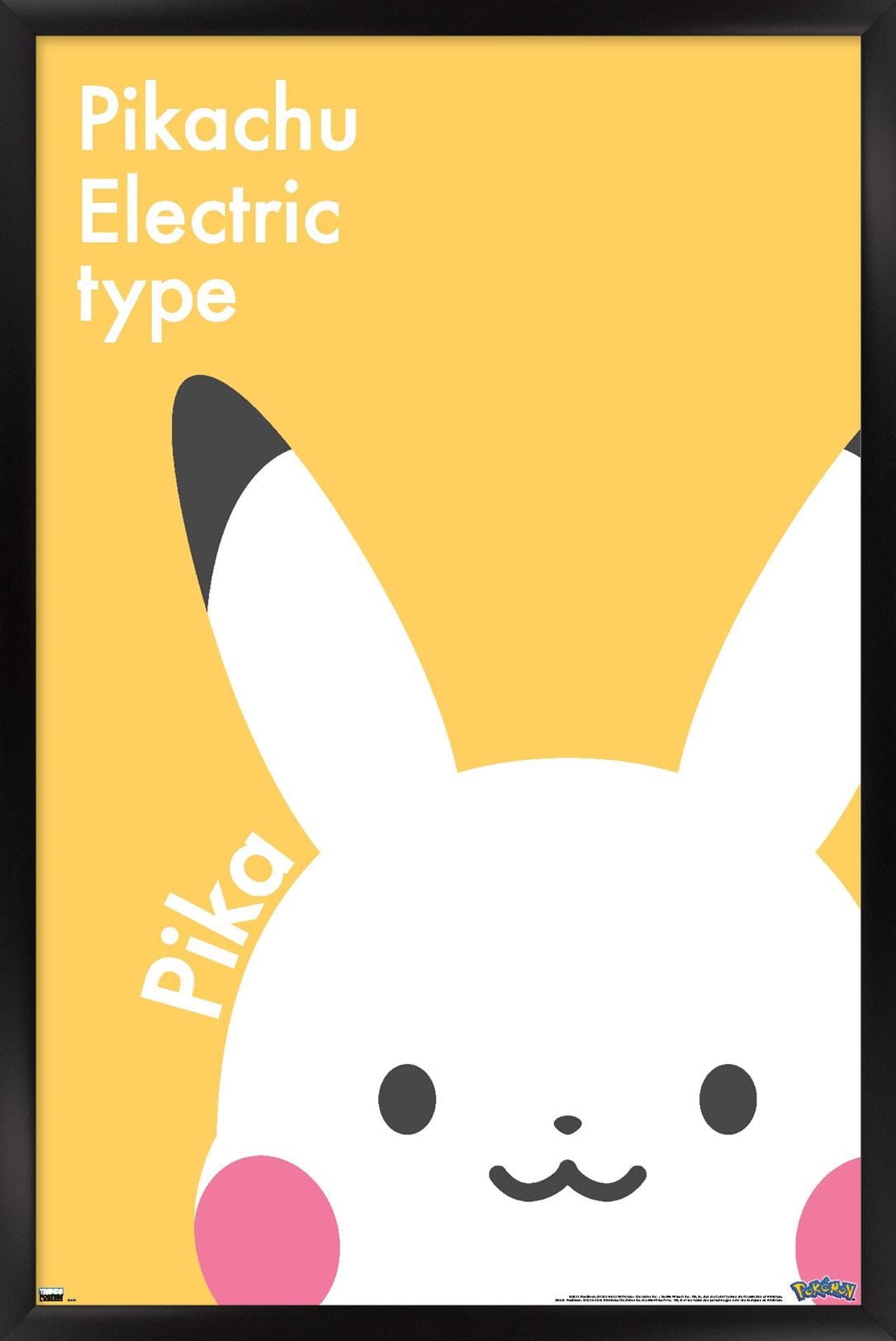 Pokemon - Pikachu Electric Type Wall Poster, 22.375" x 34" Framed ...