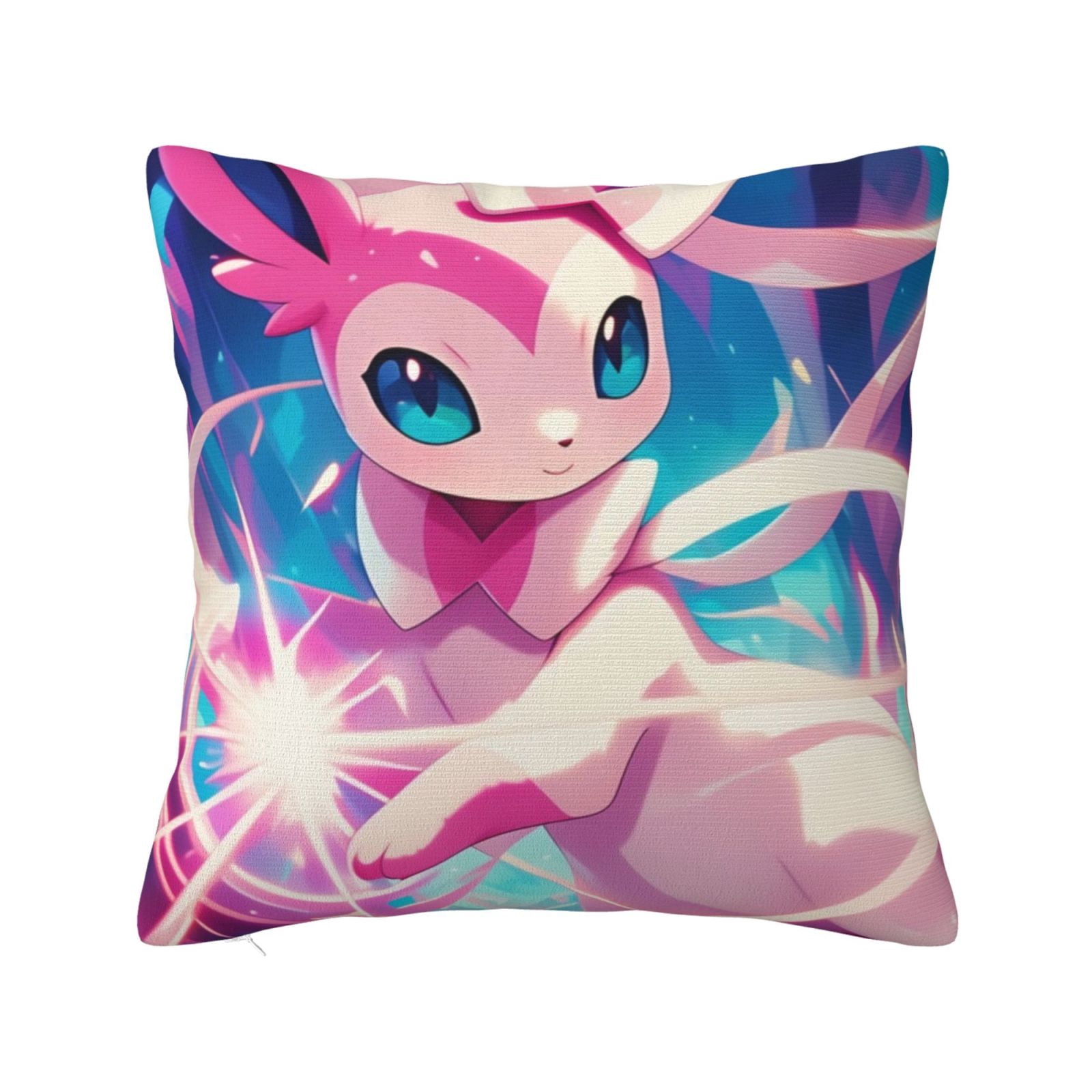 Pokémon-Pikachu Espeon Pillow Covers,Polyester Decorative Square Throw ...