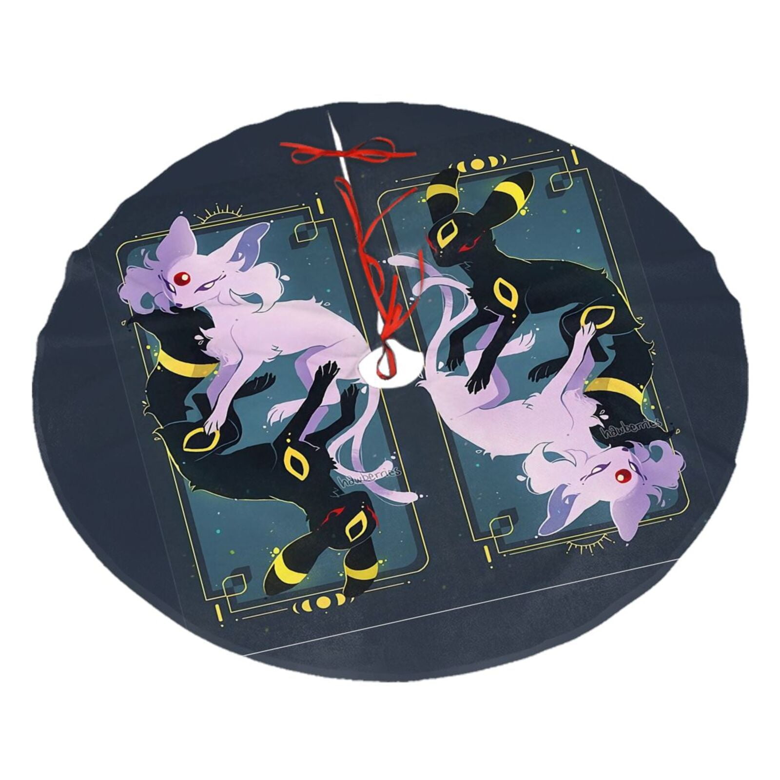 Pokémon Pikachu Espeon Umbreon03 Christmas Tree Skirt Large Merry ...