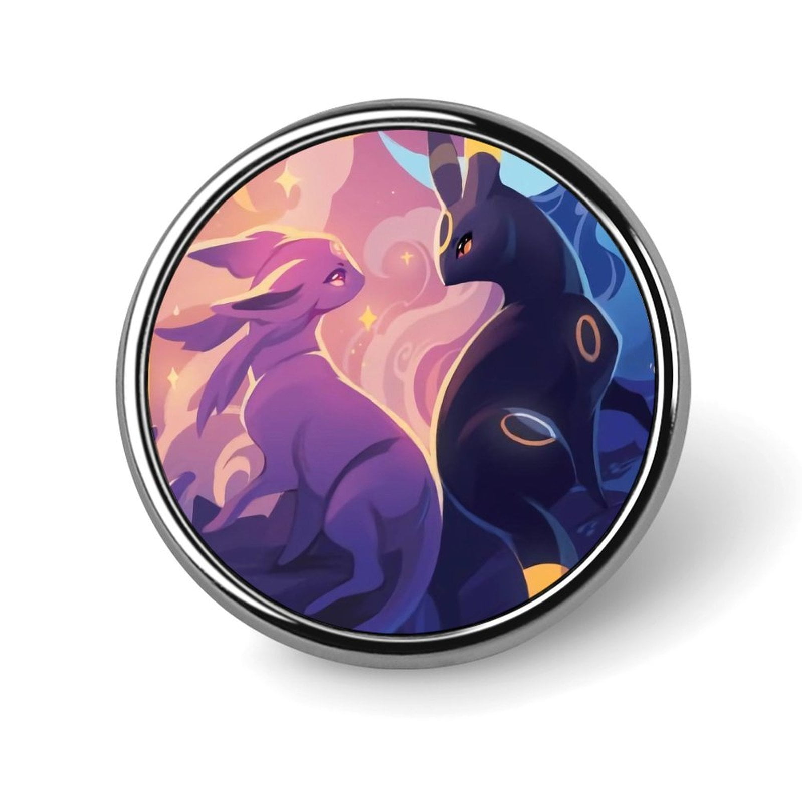Pokémon Pikachu Espeon Umbreon65 DIY Round Badge Aluminum Alloy Badges Fashionable Lapel Pin ...