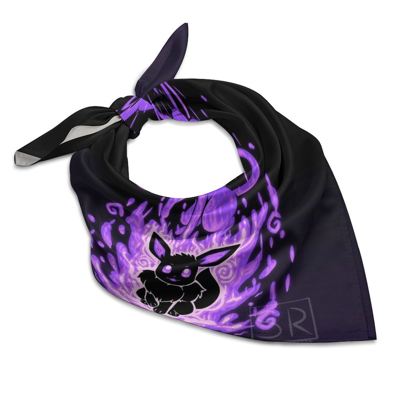 Pokémon Pikachu Espeon36 Square Satin Head Scarf Hair Scarves Silk-like ...