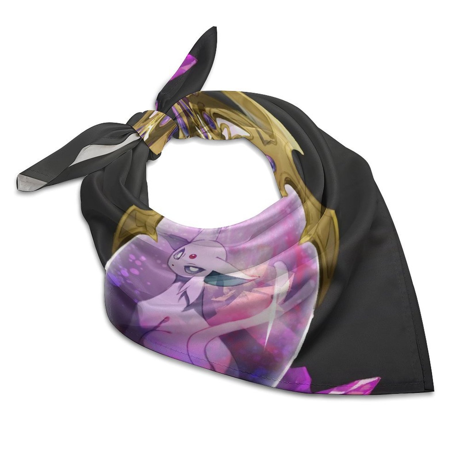 Pokémon Pikachu Espeon9 Square Satin Head Scarf Hair Scarves Silk-like ...