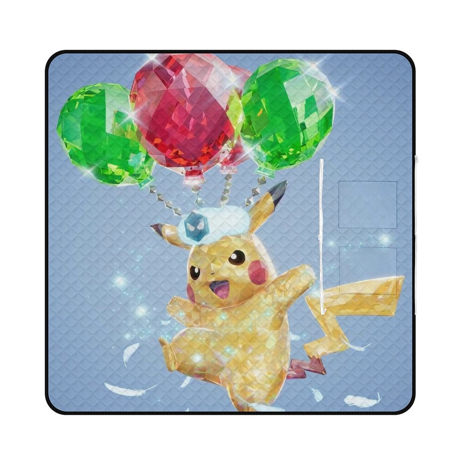 Pokémon-Pikachu Extra Large Picnic Outdoor Blanket,78 x 78 Waterproof ...