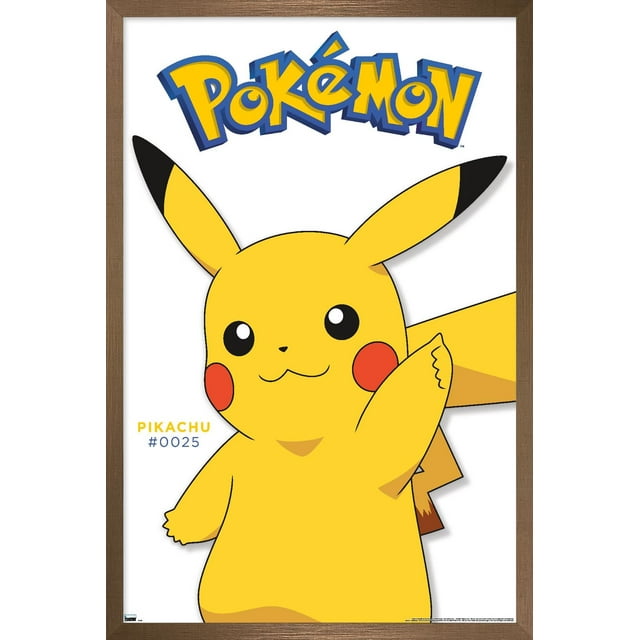 Pokémon - Pikachu Feature Series Wall Poster, 14.725" x 22.375" Framed ...