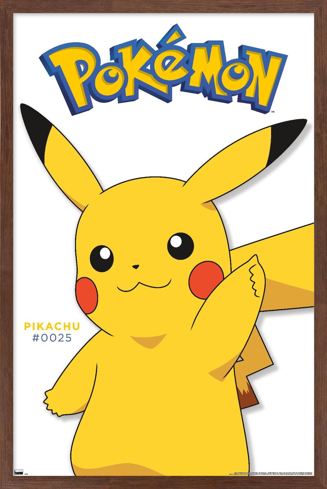 Pokémon - Pikachu Feature Series Wall Poster, 14.725" x 22.375" Framed ...