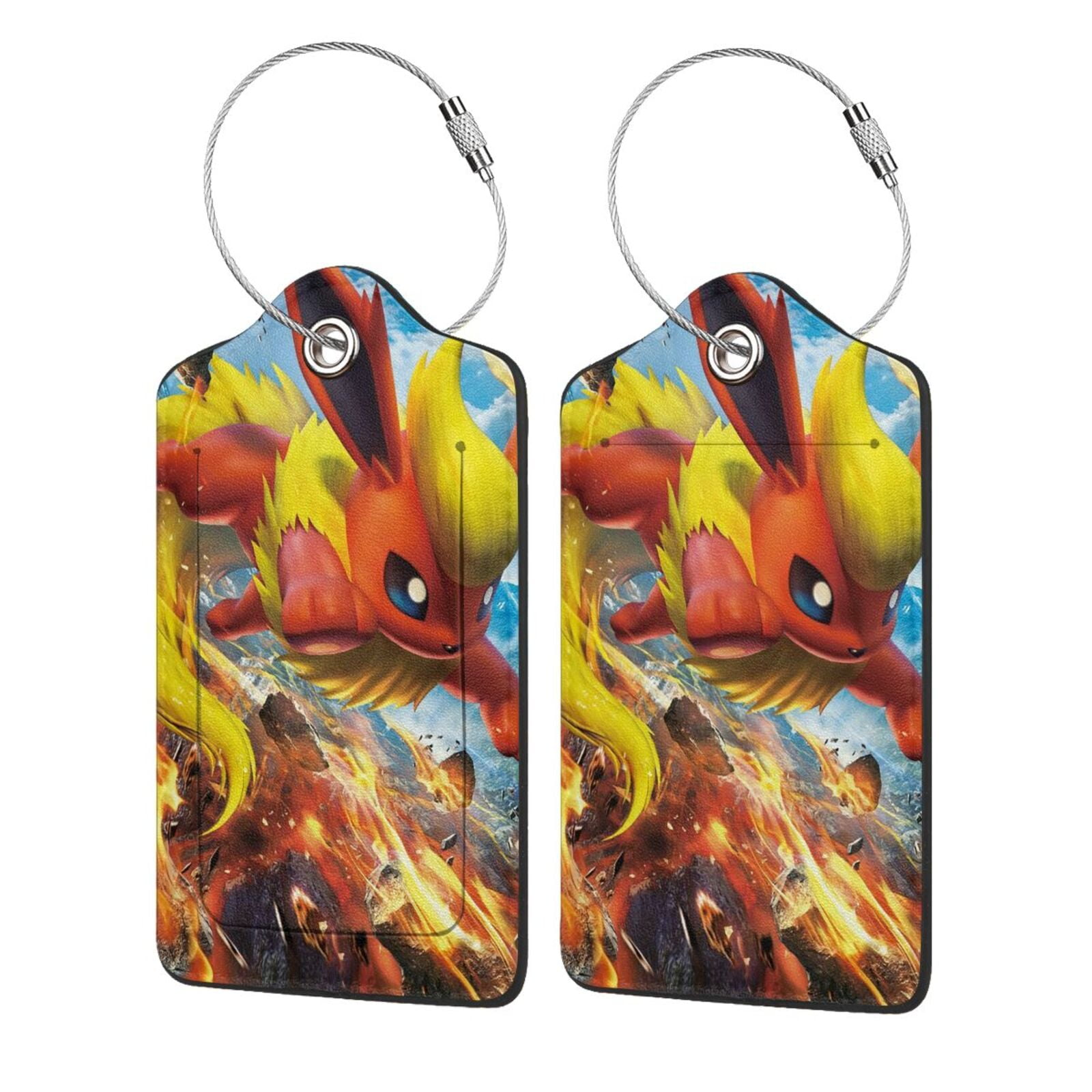 Pokémon Pikachu Flareon9 Luggage Tags for Suitcases Travel ID ...
