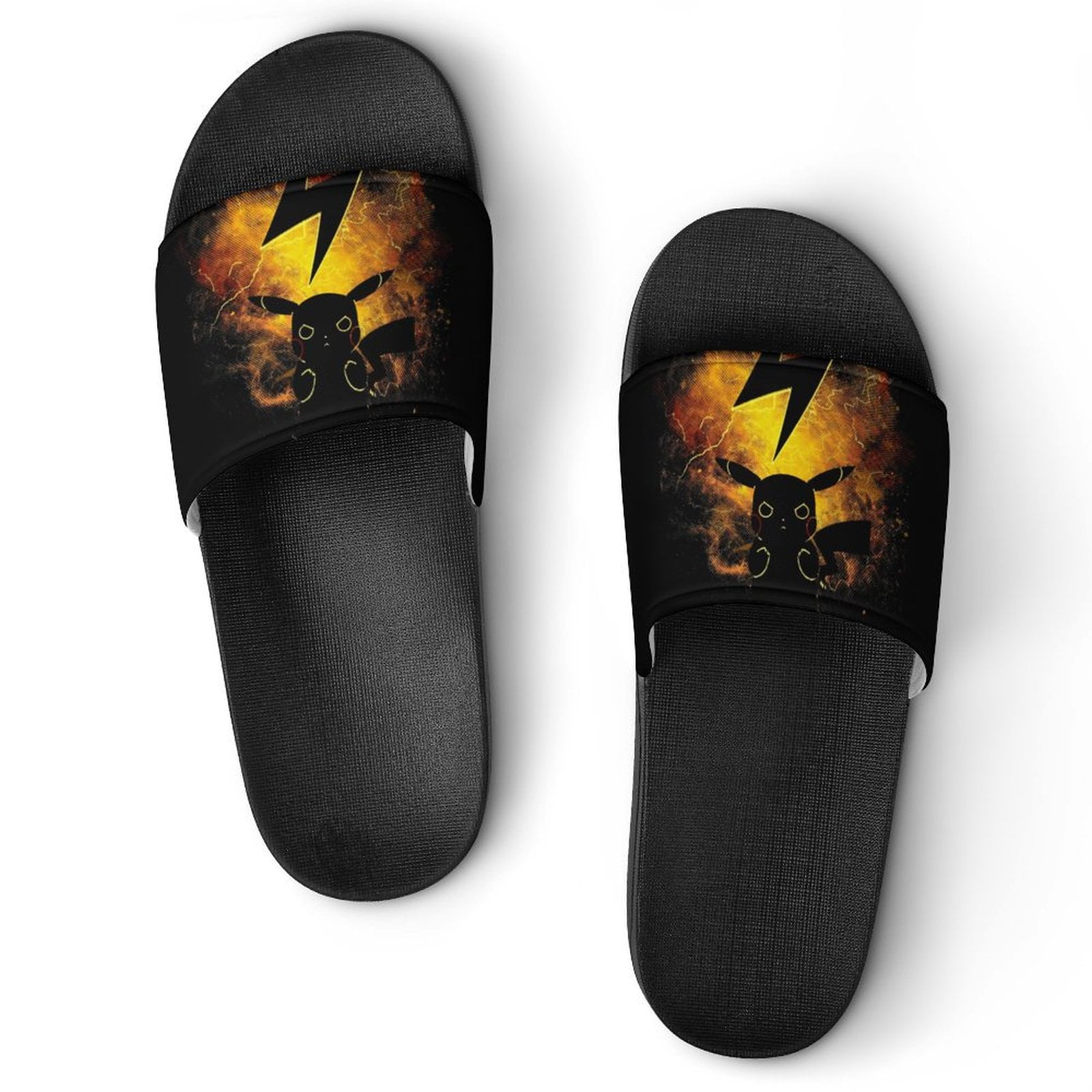 Pokémon-Pikachu Game Beach Sandals for Menand Women,Shower Shoes,Non ...