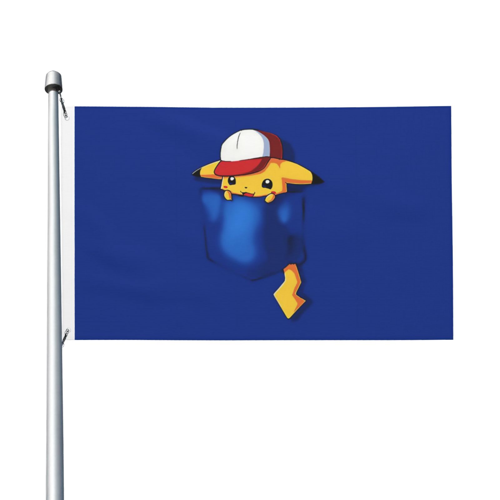 Pokémon-Pikachu Game3012 3x5ft Face Flag Fade Proof Holiday Fall Flag ...
