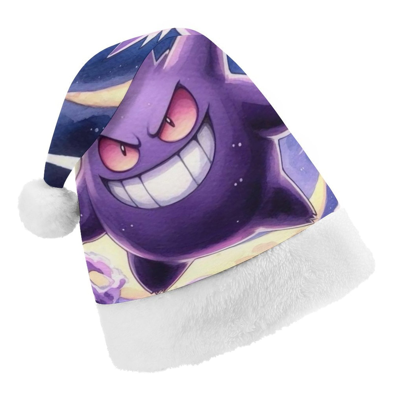 Pokémon Pikachu Gengar Santa Hat,Pokémon Pikachu Gengar Christmas Hat ...