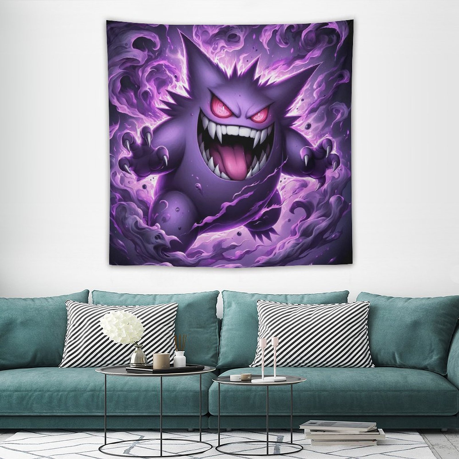 Pokémon Pikachu Gengar Tapestry,Pokémon Pikachu Gengar Poster for ...