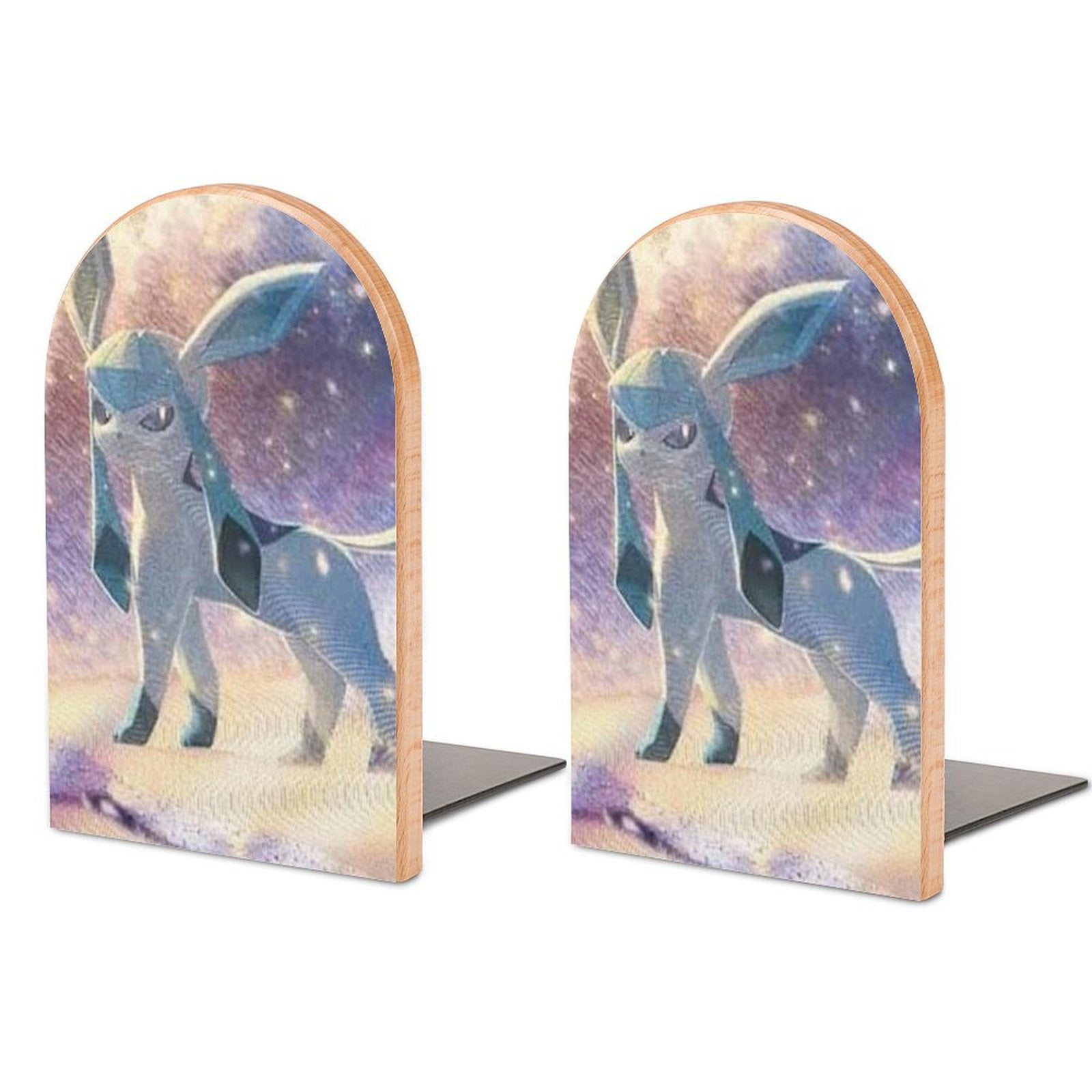 Pokémon-Pikachu Glaceon Book Ends,Wood Bookends for Shelves to Hold ...