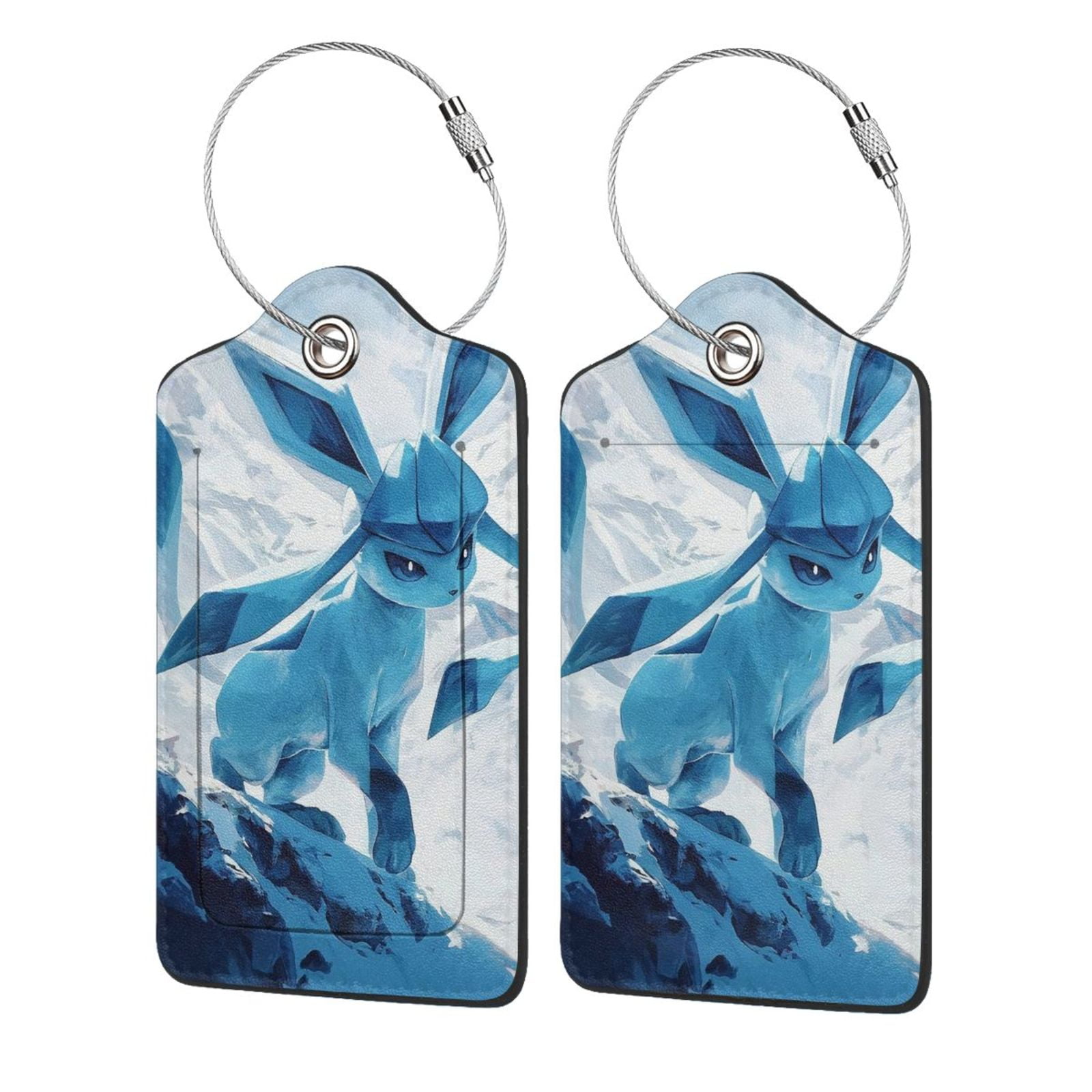 Pokémon Pikachu Glaceon0 Luggage Tags for Suitcases Travel ID ...