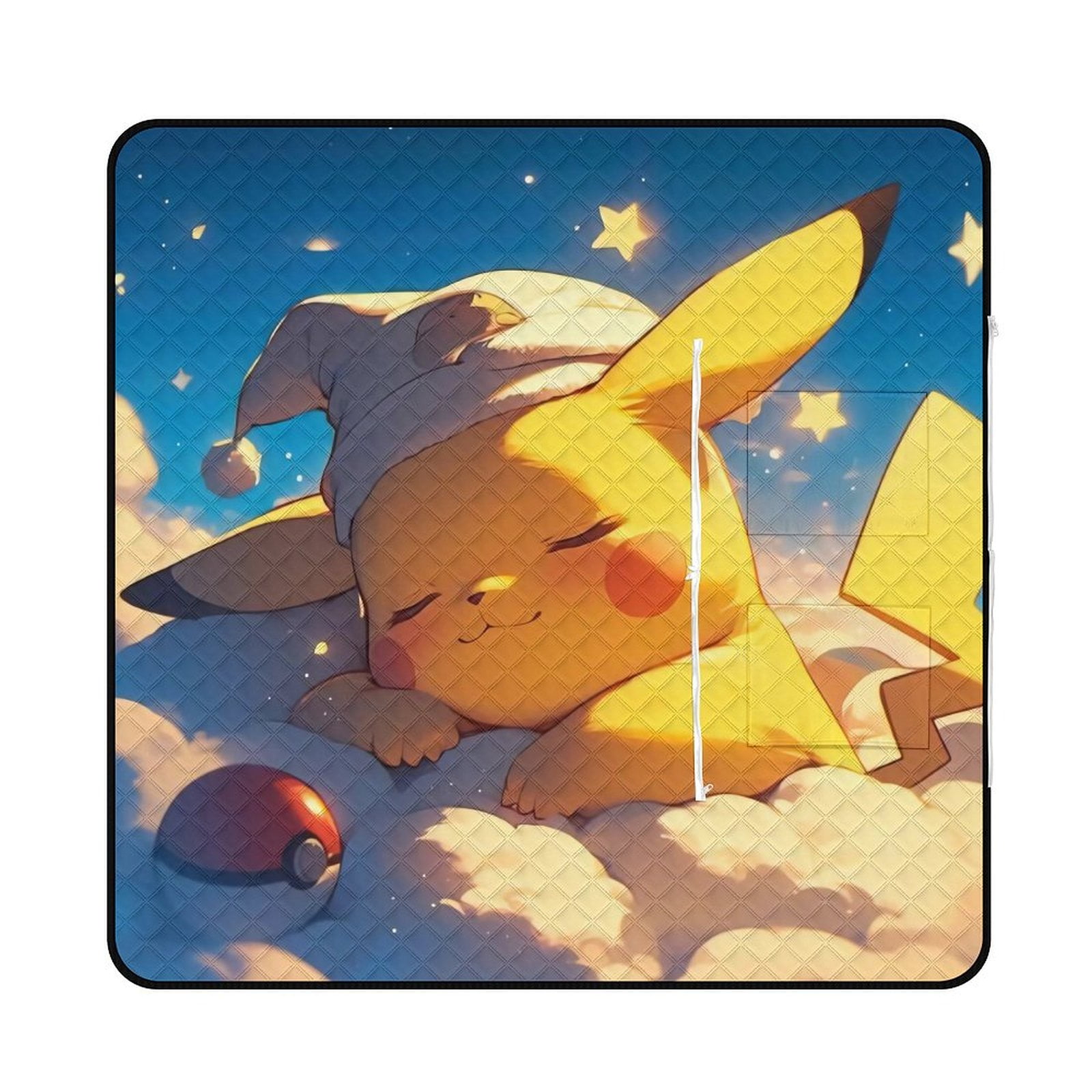 Pokémon-Pikachu Goodnight Picnic Blankets 59"x59" Extra Large Outdoor ...