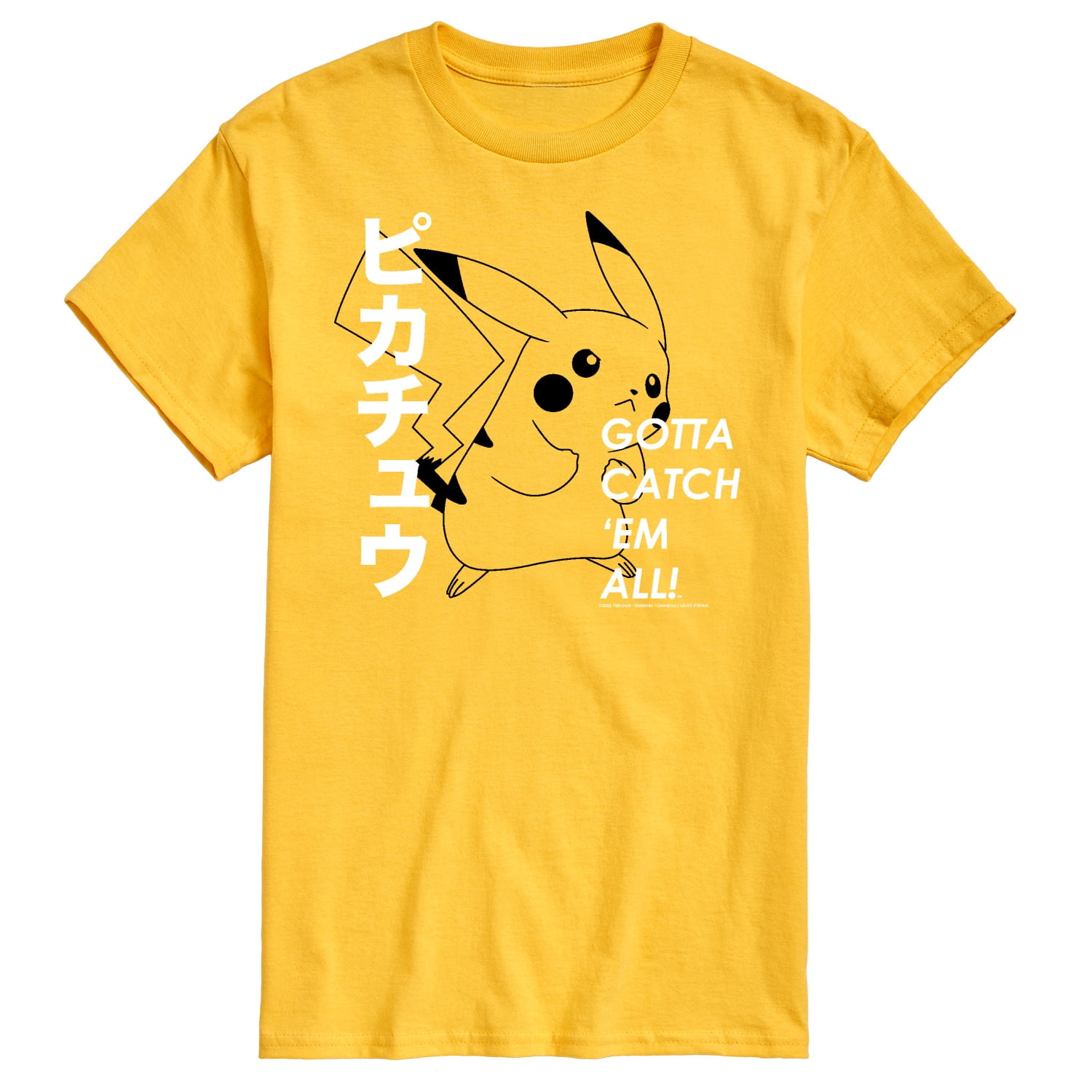 Pokémon - Pikachu Gotta Catch 'Em All! - Men's Short Sleeve Graphic T ...