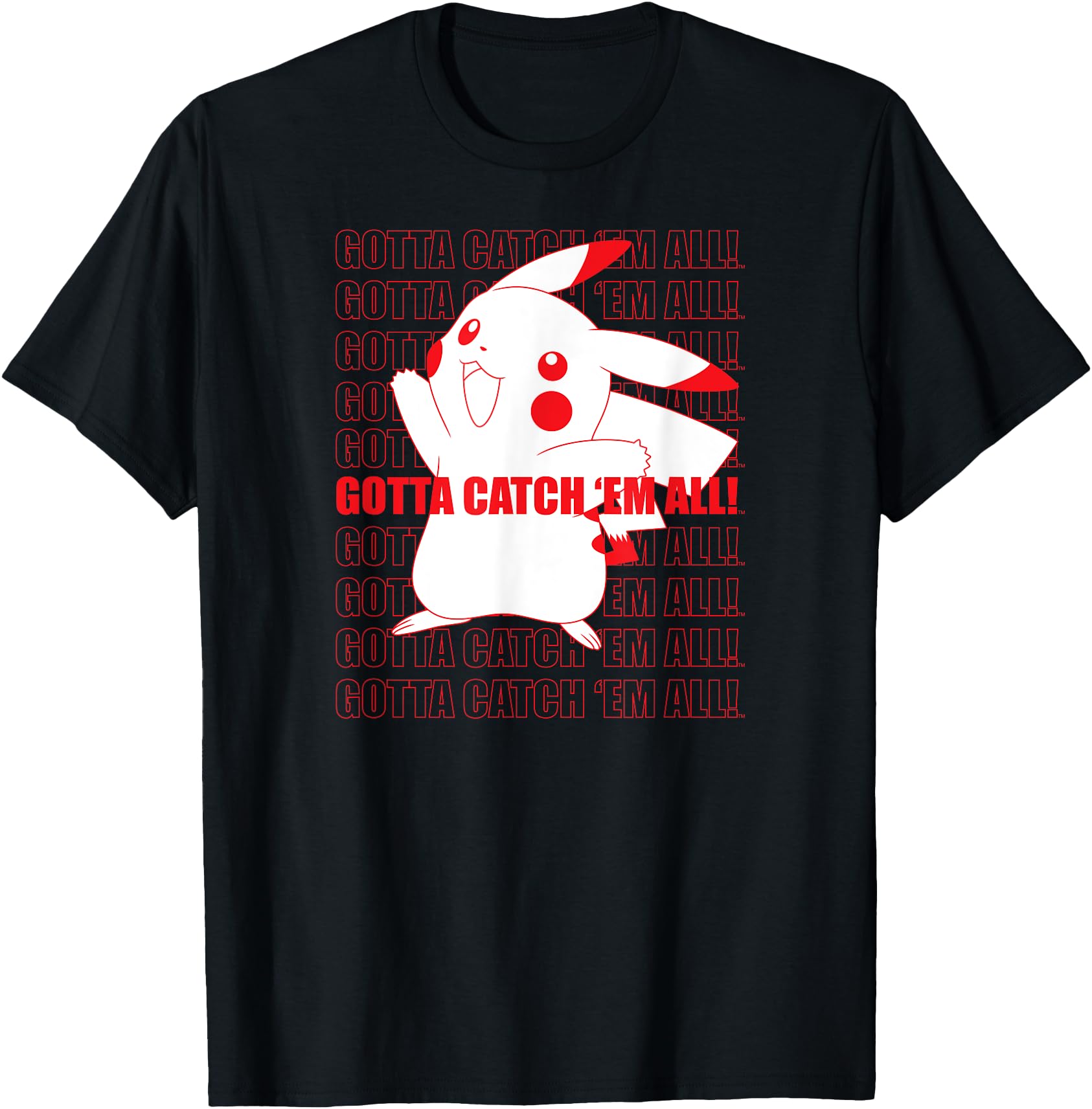 Pokémon Pikachu Gotta Catch 'Em All T-Shirt - Walmart.com