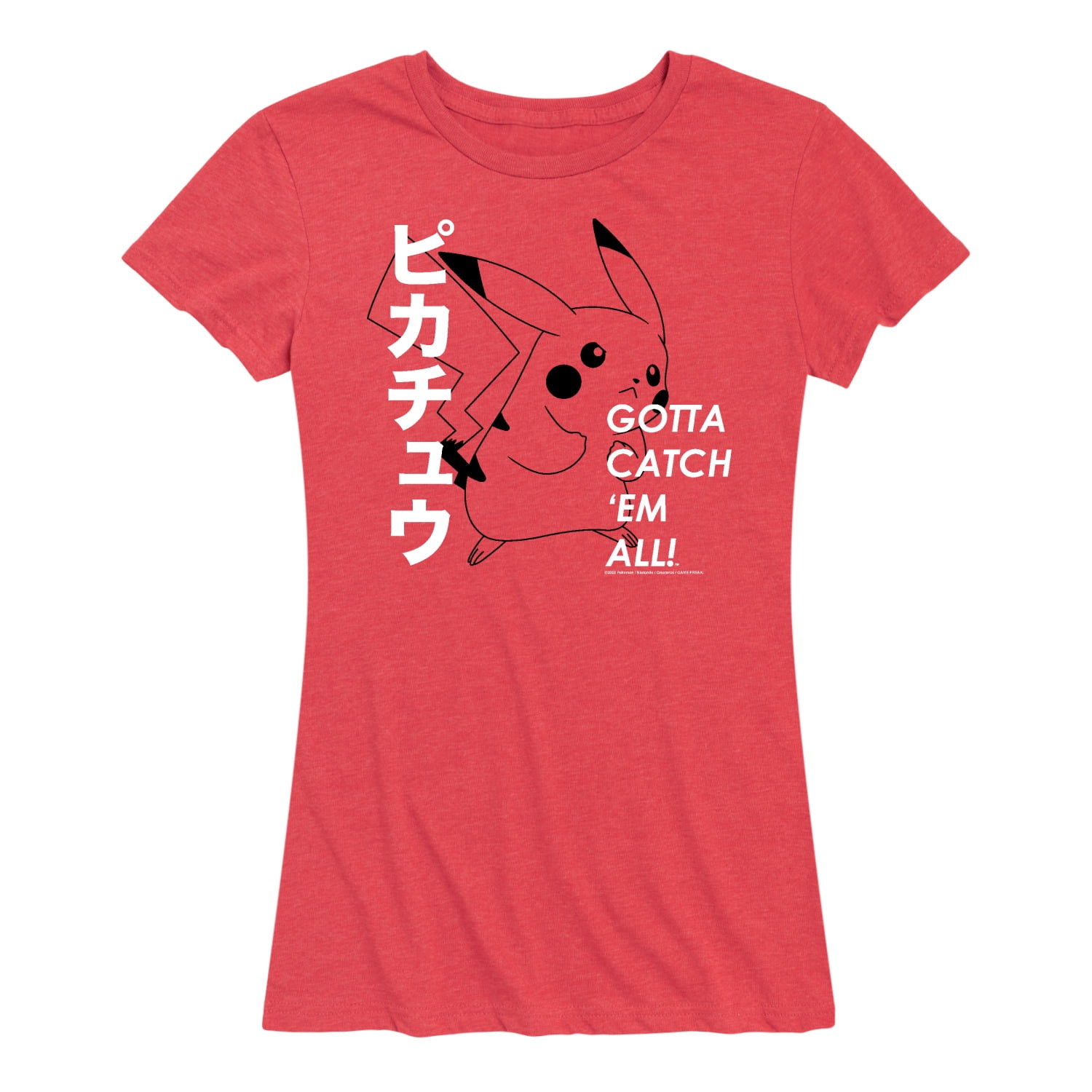 Pokémon - Pikachu Gotta Catch 'Em All! - Women's Short Sleeve Graphic T ...