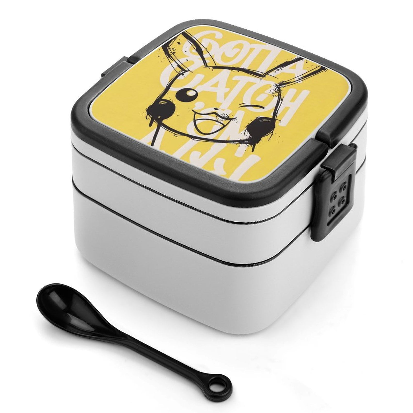 Pokémon-Pikachu Gotta Catch Em2 Reusable Bento Boxes Lunch Box Double ...