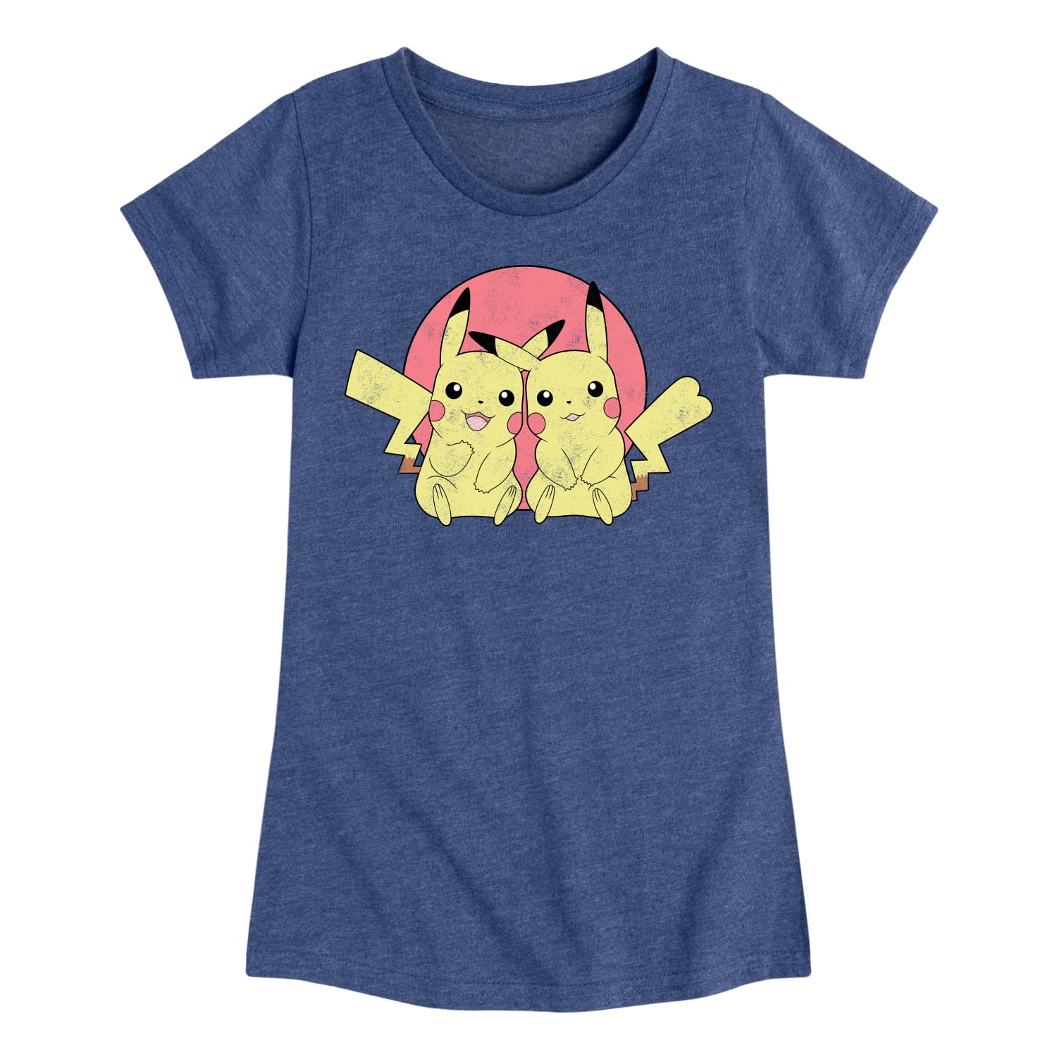 Pokémon - Pikachu Group In Circle - Youth Girls Short Sleeve Graphic T ...