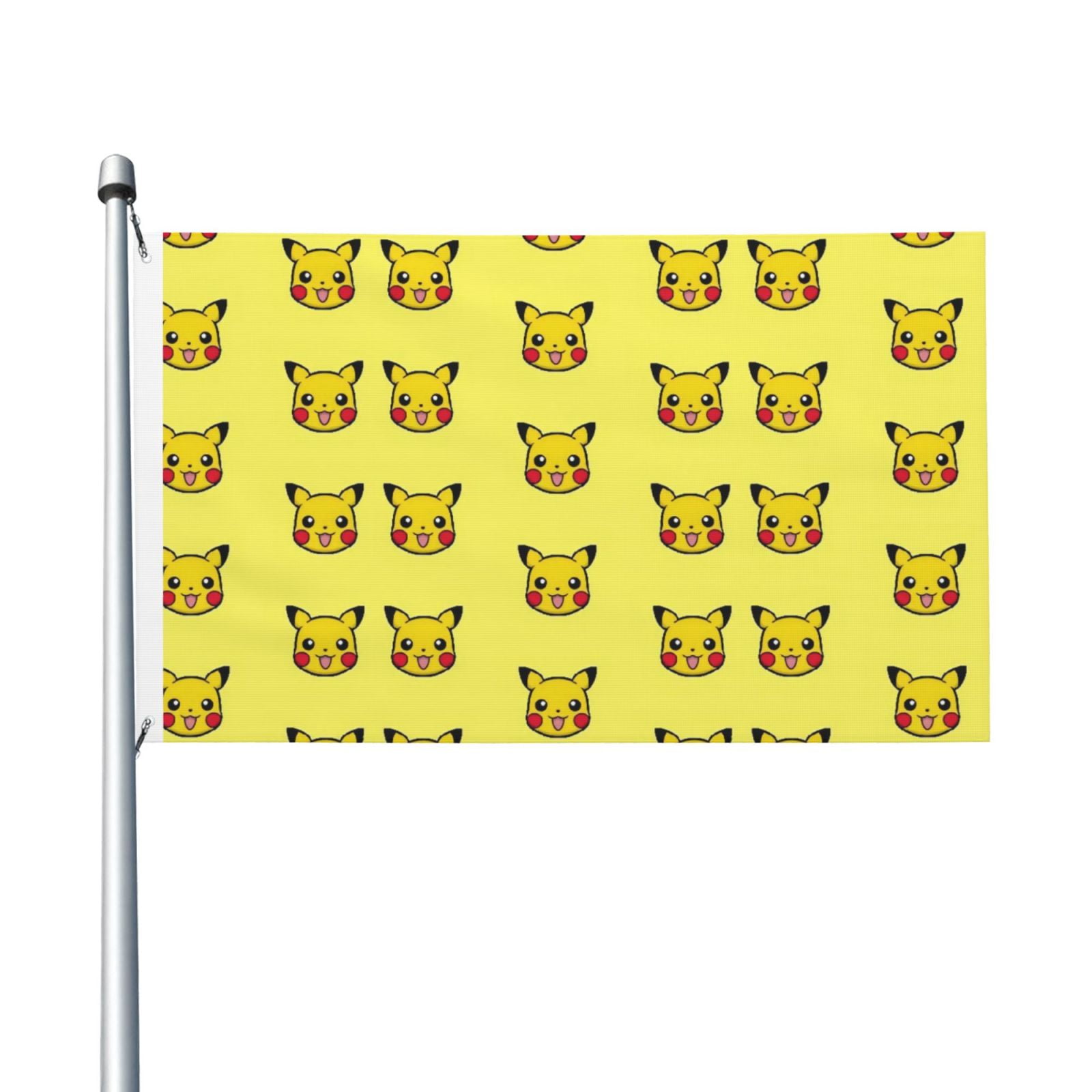 Pokémon -Pikachu Head 3x5ft Face Flag Fade Proof Holiday Fall Flag ...