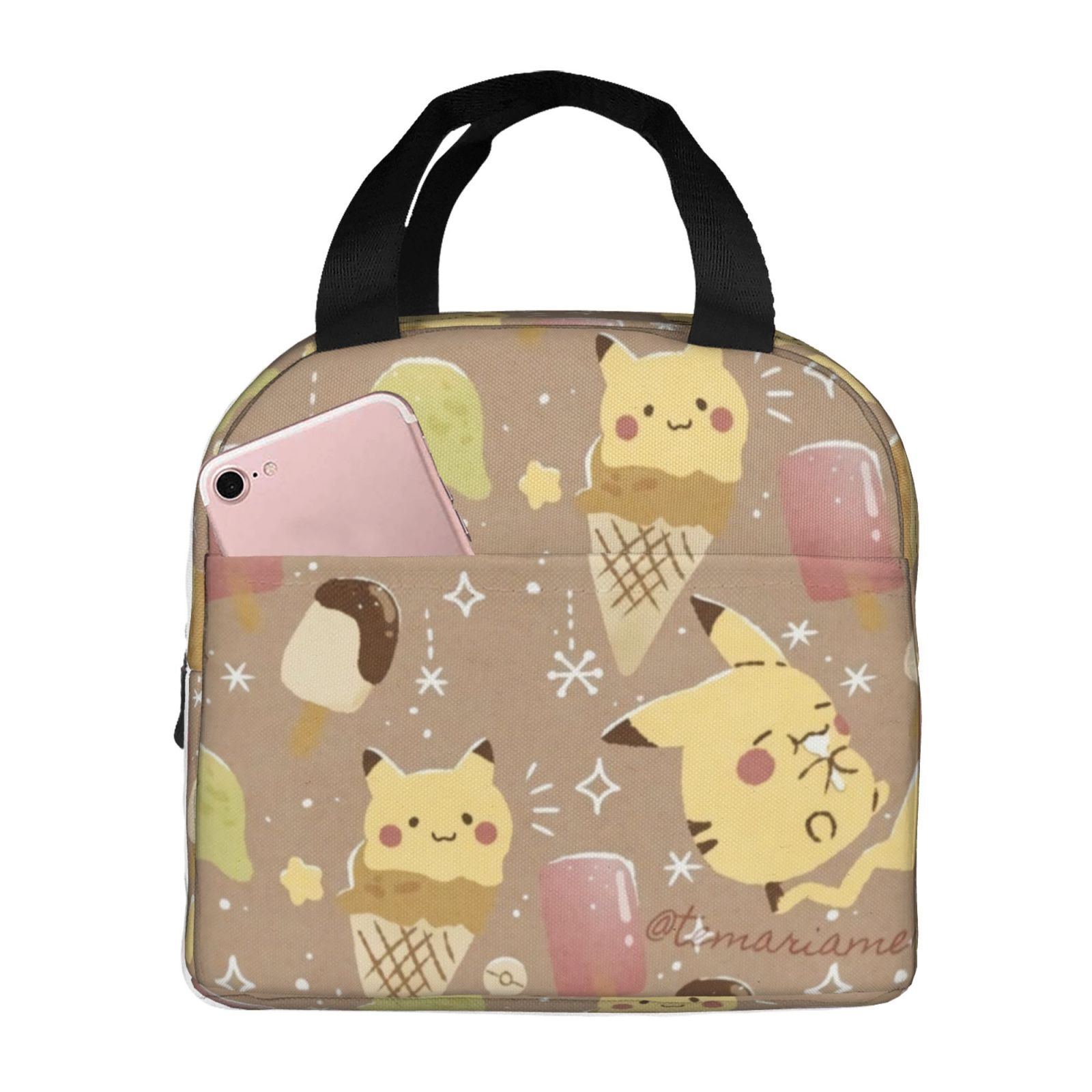 Pokémon Pikachu Ice Cream Lunch Box for Women & Men Adult Insulated ...