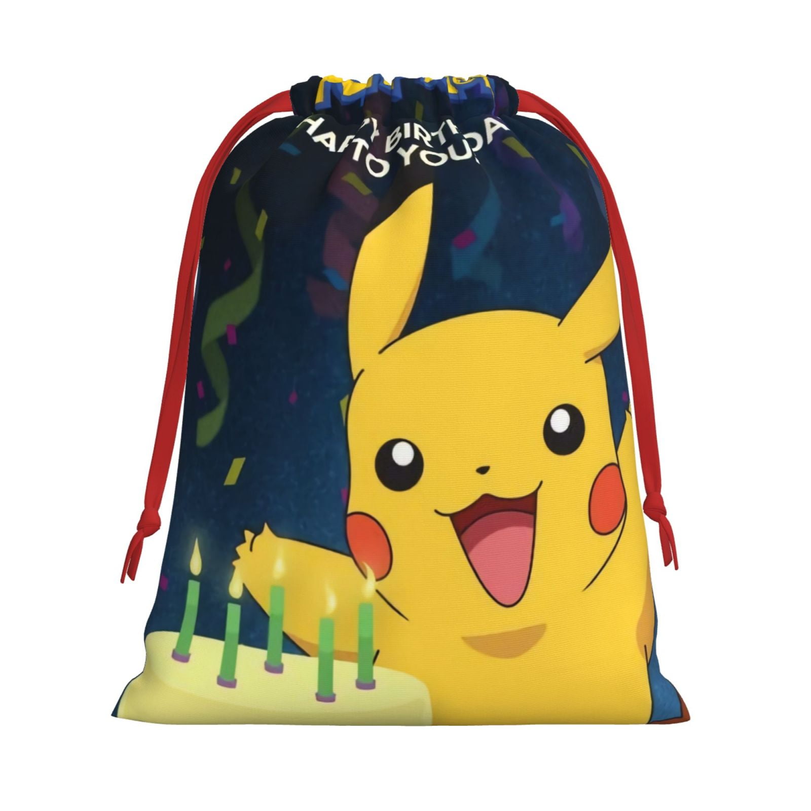 Pokémon-Pikachu It'S My Birthday! Drawstring Bag For Kids Adults Gifts ...
