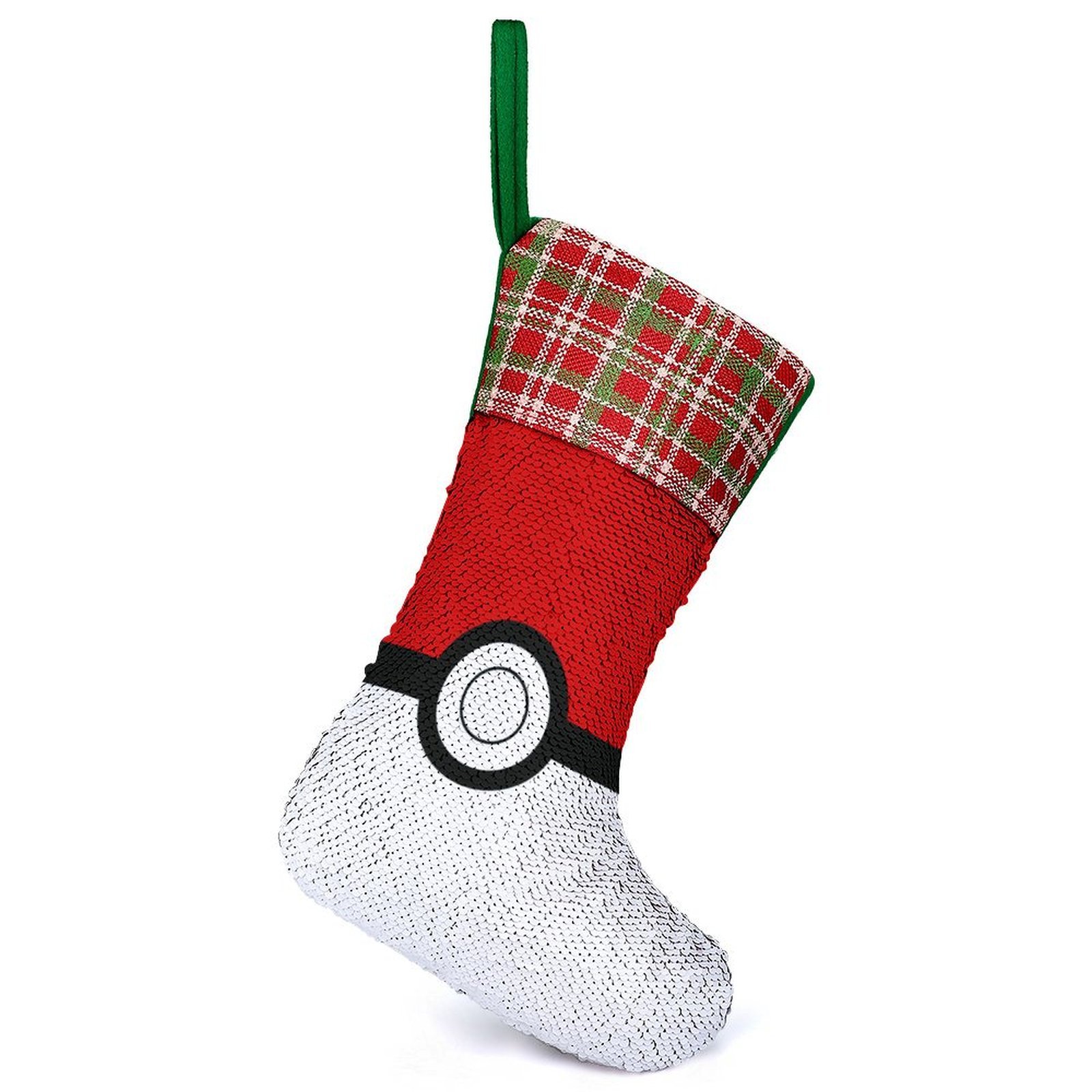 Pokémon Pikachu Large Sequin Christmas Stockings Fireplace Tree Hanging ...