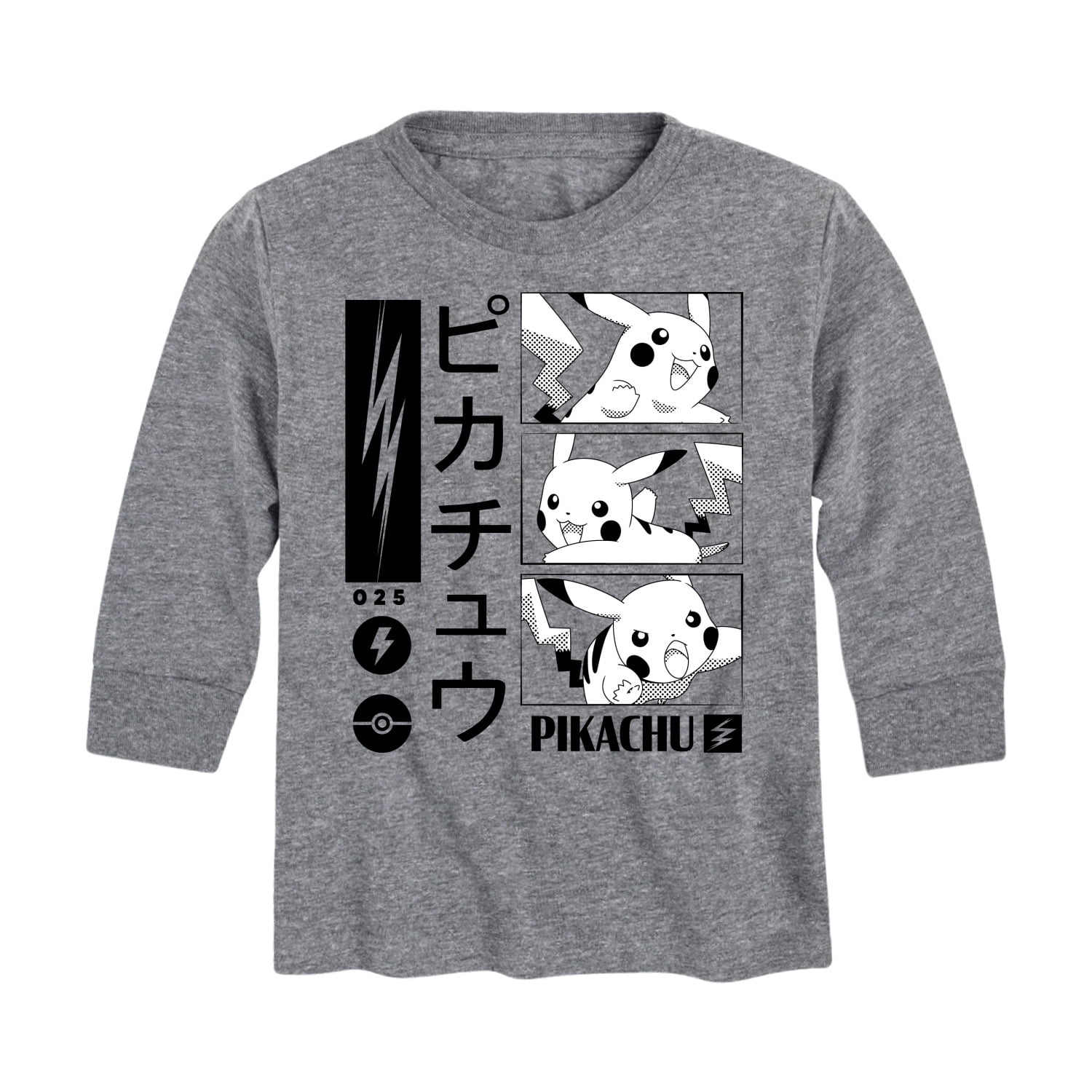 Pokémon - Pikachu Manga Comic Style Lightning - Youth Long Sleeve ...