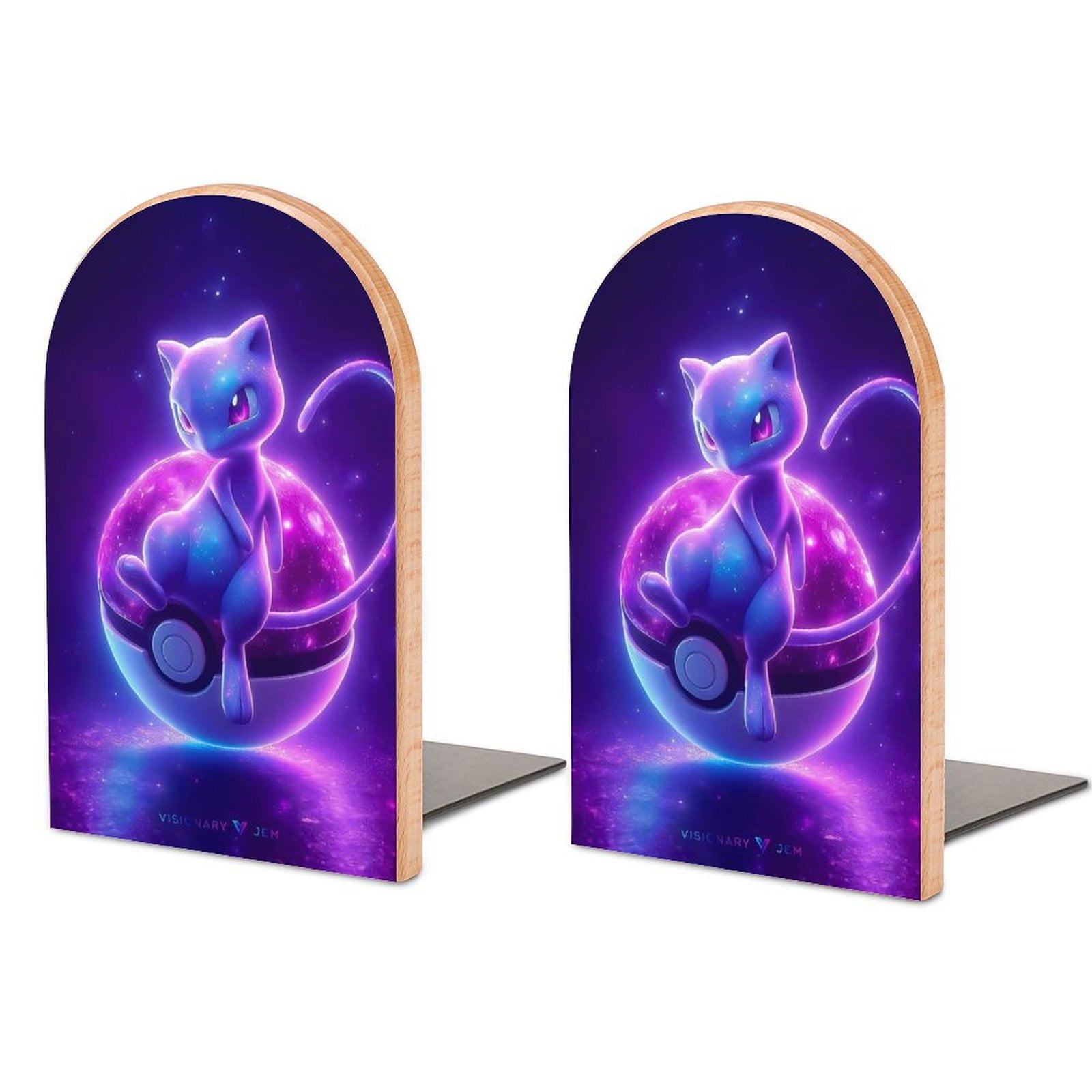 Pokémon-Pikachu Mewtwo Book Ends,BookEnds Supports for Bookrack Desk ...
