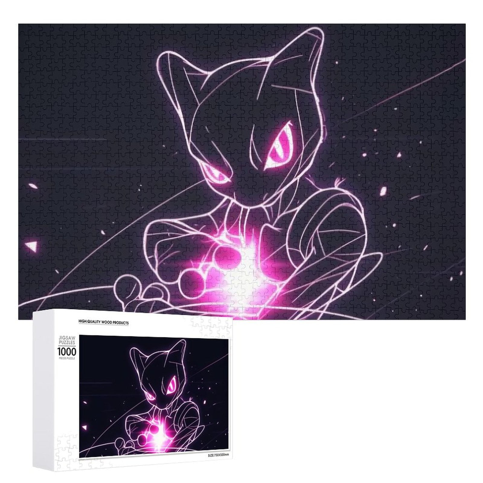 Pokémon -Pikachu Mewtwo C Jigsaw Puzzles for Adults 1000 Pieces ...