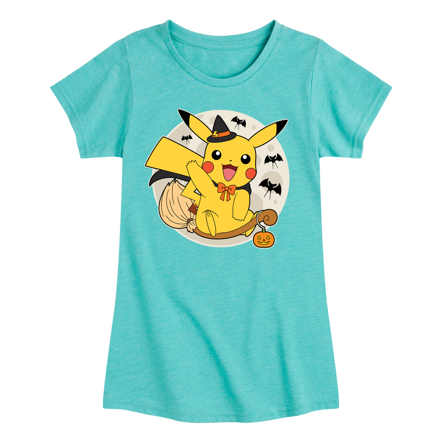 Pokémon - Pikachu Moon Witch - Youth Girls Short Sleeve Graphic T-Shirt ...