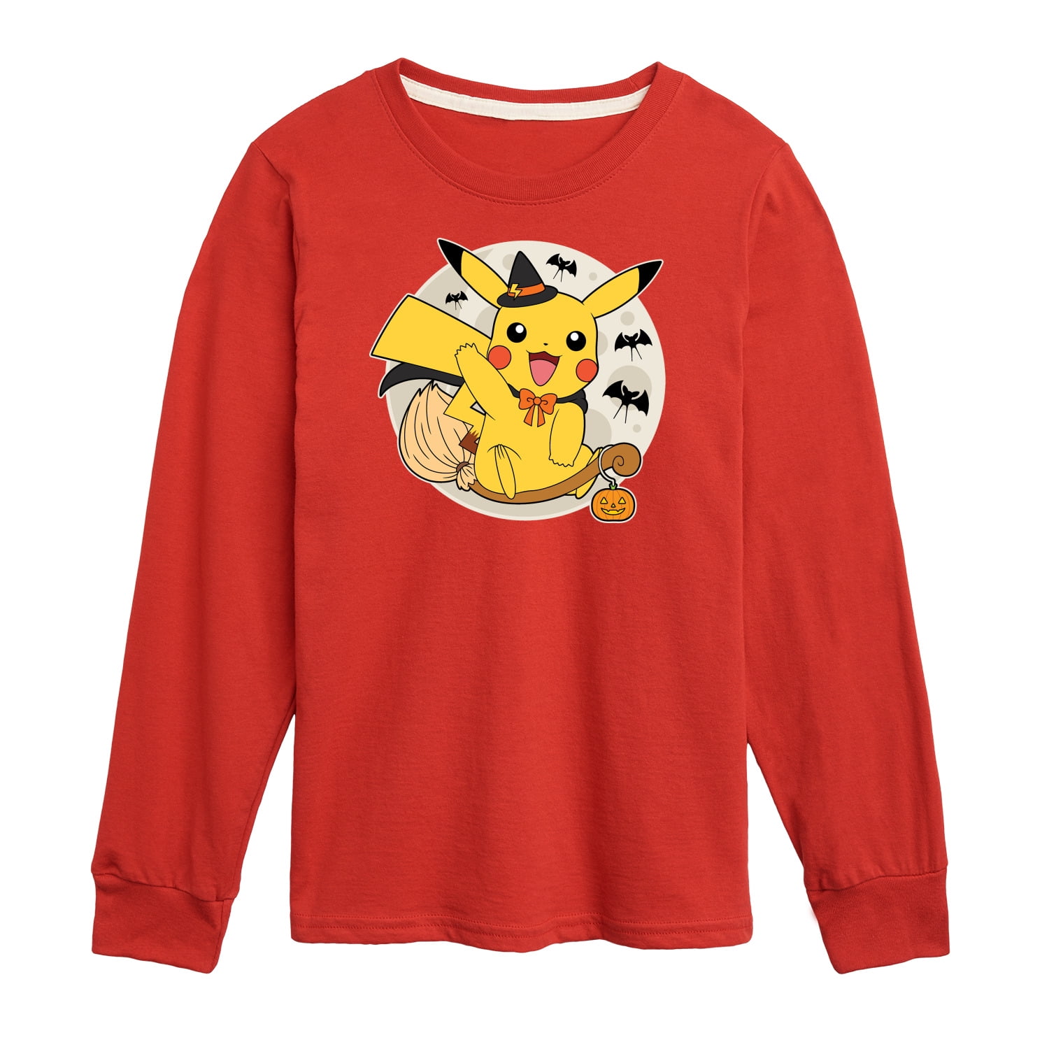 Pokémon - Pikachu Moon Witch - Youth Long Sleeve Graphic T-Shirt ...