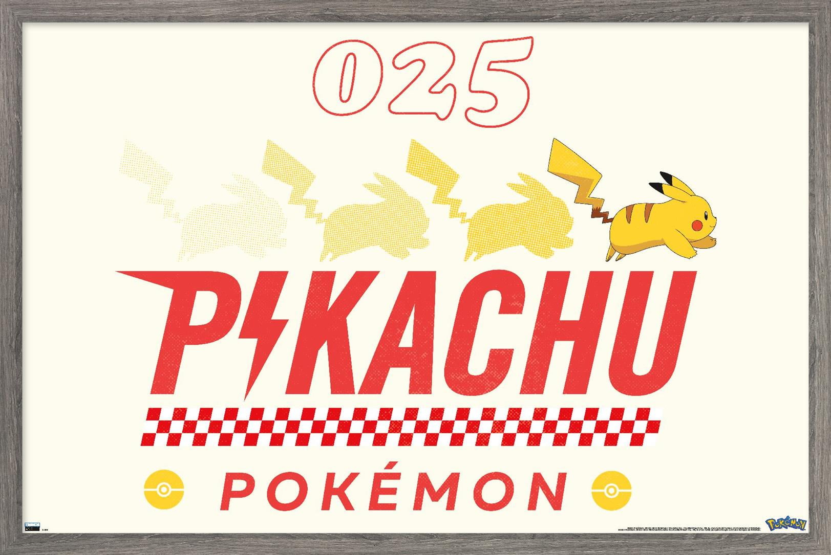 Pokémon - Pikachu Nostalgia Wall Poster, 22.375" x 34" Framed - Walmart.com