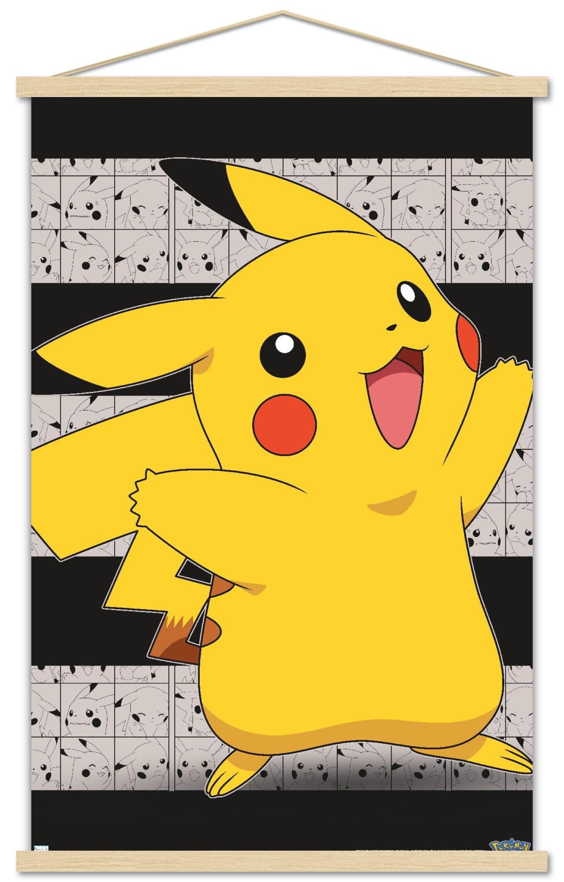 Pokemon - Pikachu Open Arms Wall Poster with Magnetic Frame, 22.375" x ...
