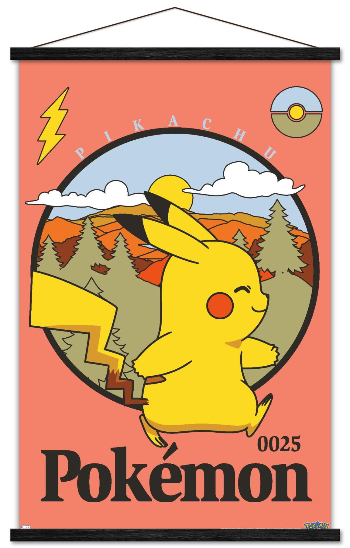 Pokémon - Pikachu Outdoor Adventure Wall Poster with Magnetic Frame, 22 ...