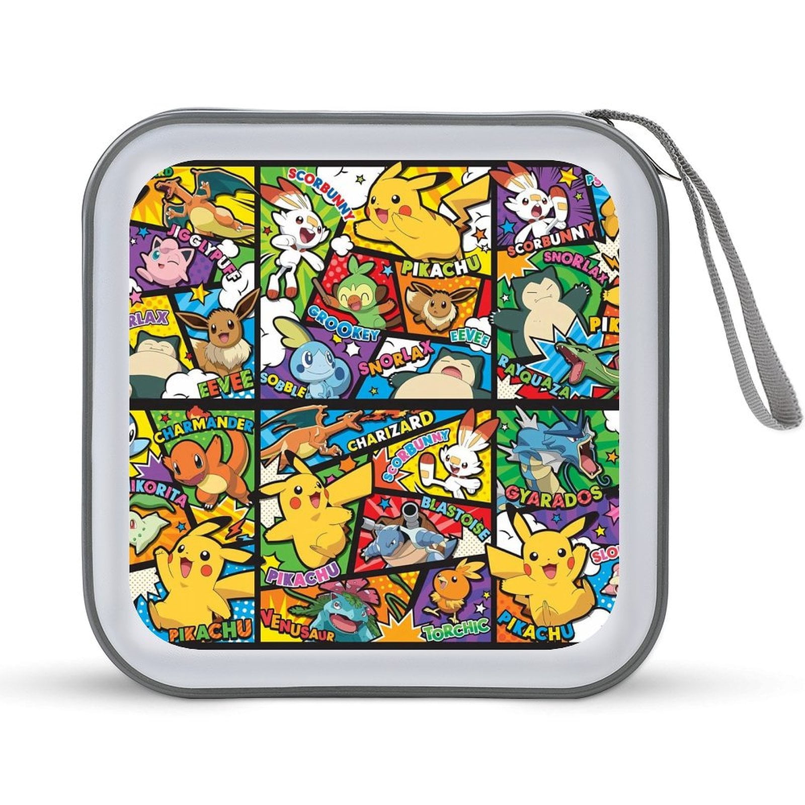 Pokémon-Pikachu Panels CD Case, 40 Capacity VCD/DVD Case Holders Wallet ...