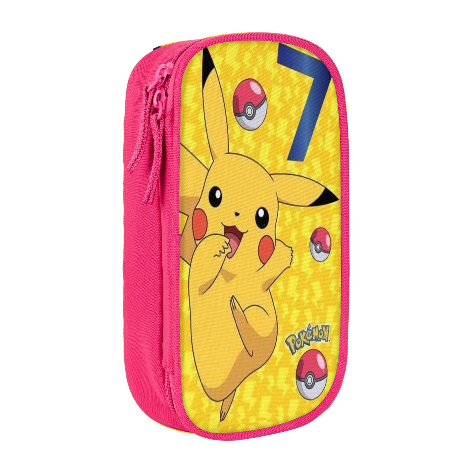 Pokémon Pikachu Pencil Case,Big Capacity Pencil Pouch Stationery Pen ...